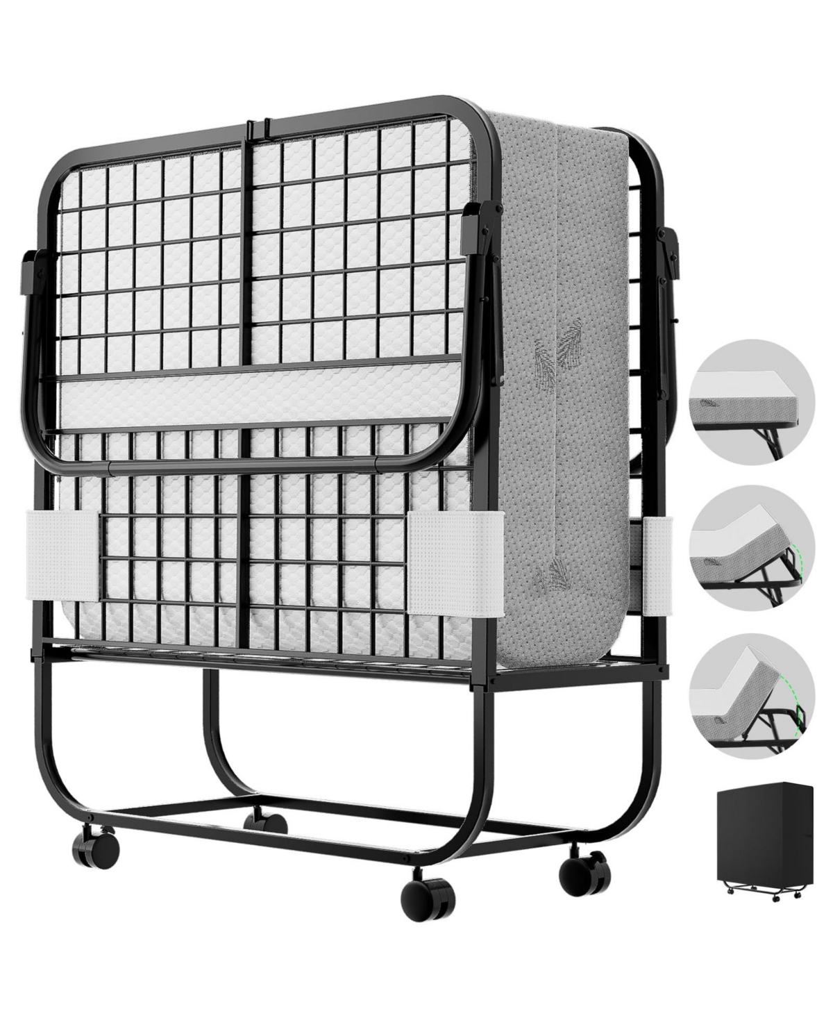 Click here for Folding Bed with Mattress  75 x 31 Rollaway Bed wi... prices