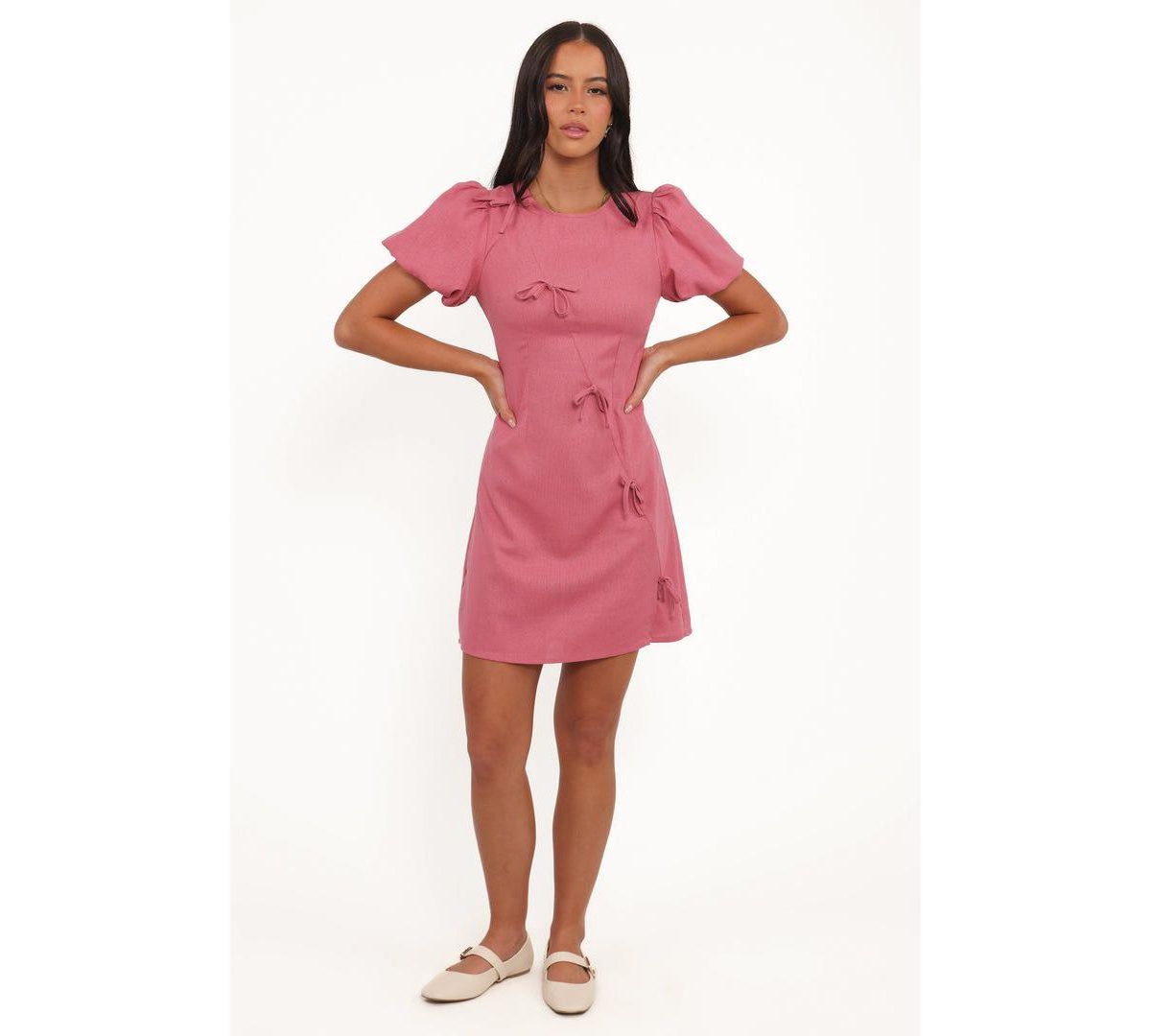 Click here for Petal and Pup Womens Ruthie Mini Dress - Rose - Ro... prices