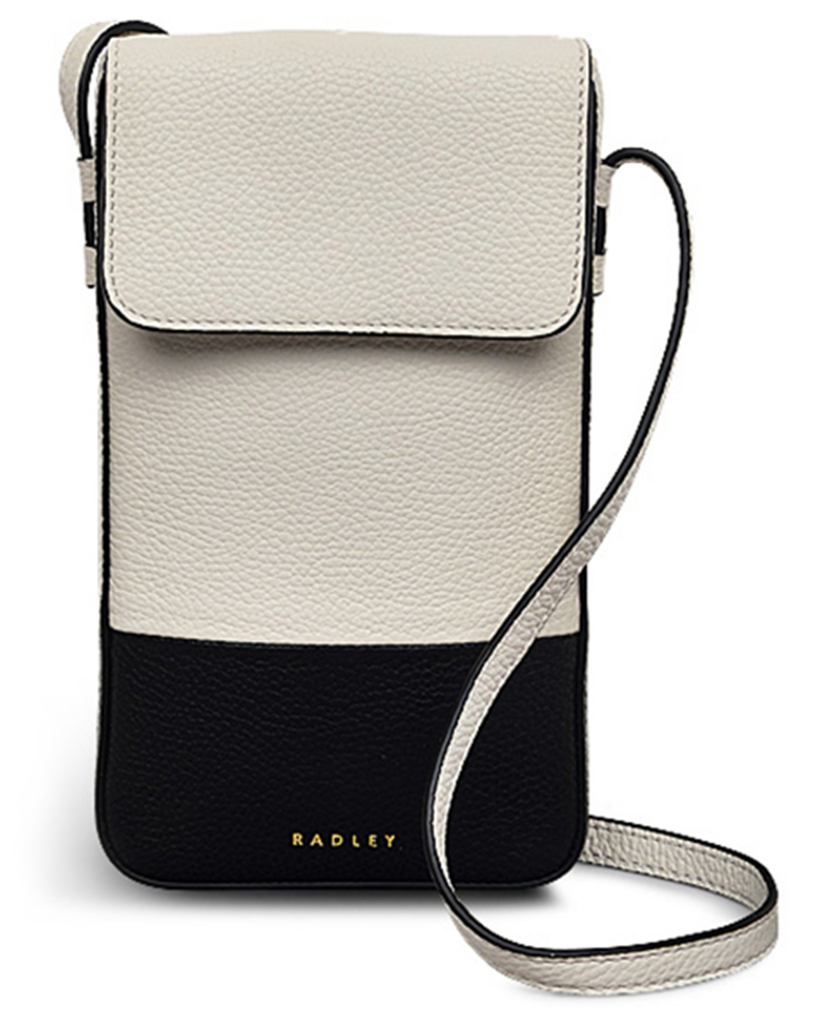 Radley London Bishops Lane Straw Mini Phone Crossbody Bag - Dark Black