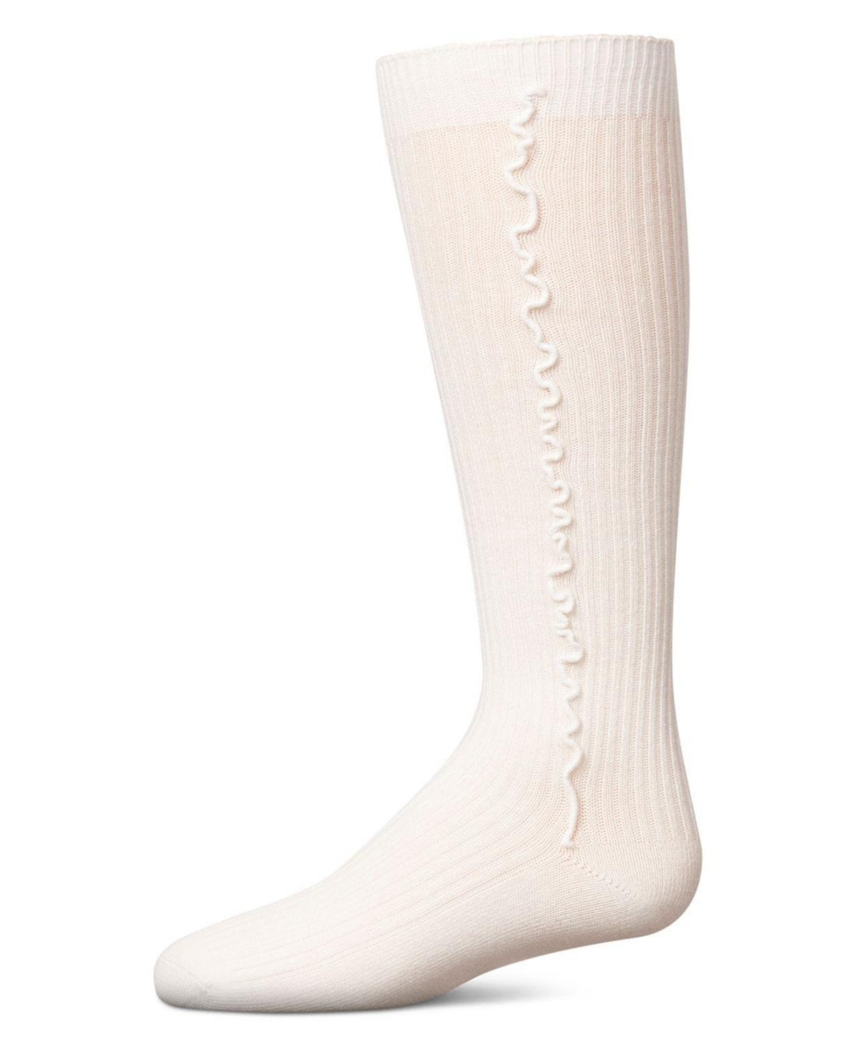 Click here for Memoi Little Girls Ribbed Cotton-Rich Knee Sock wi... prices