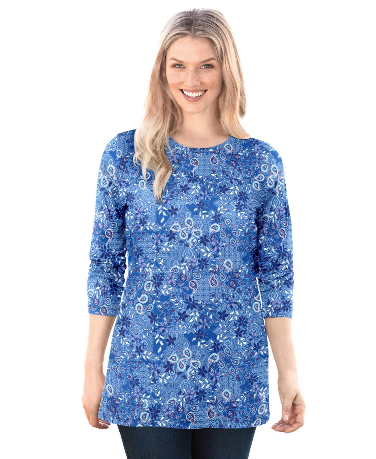 Click here for Woman Within Plus Size Within Perfect Printed Long... prices