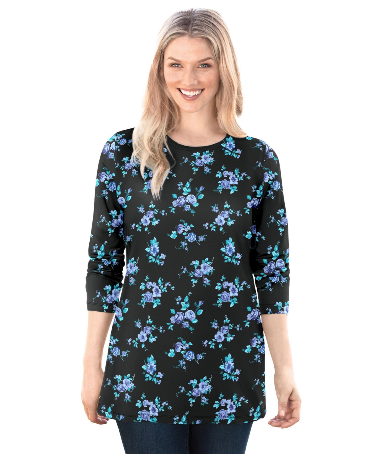 Click here for Woman Within Plus Size Within Perfect Printed Long... prices
