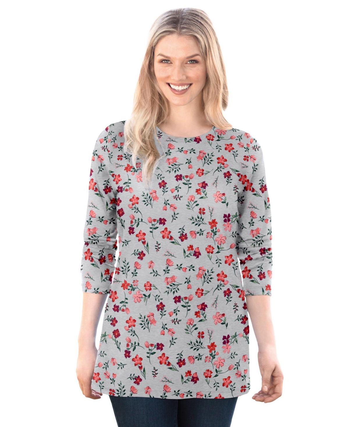 Click here for Woman Within Plus Size Within Perfect Printed Long... prices