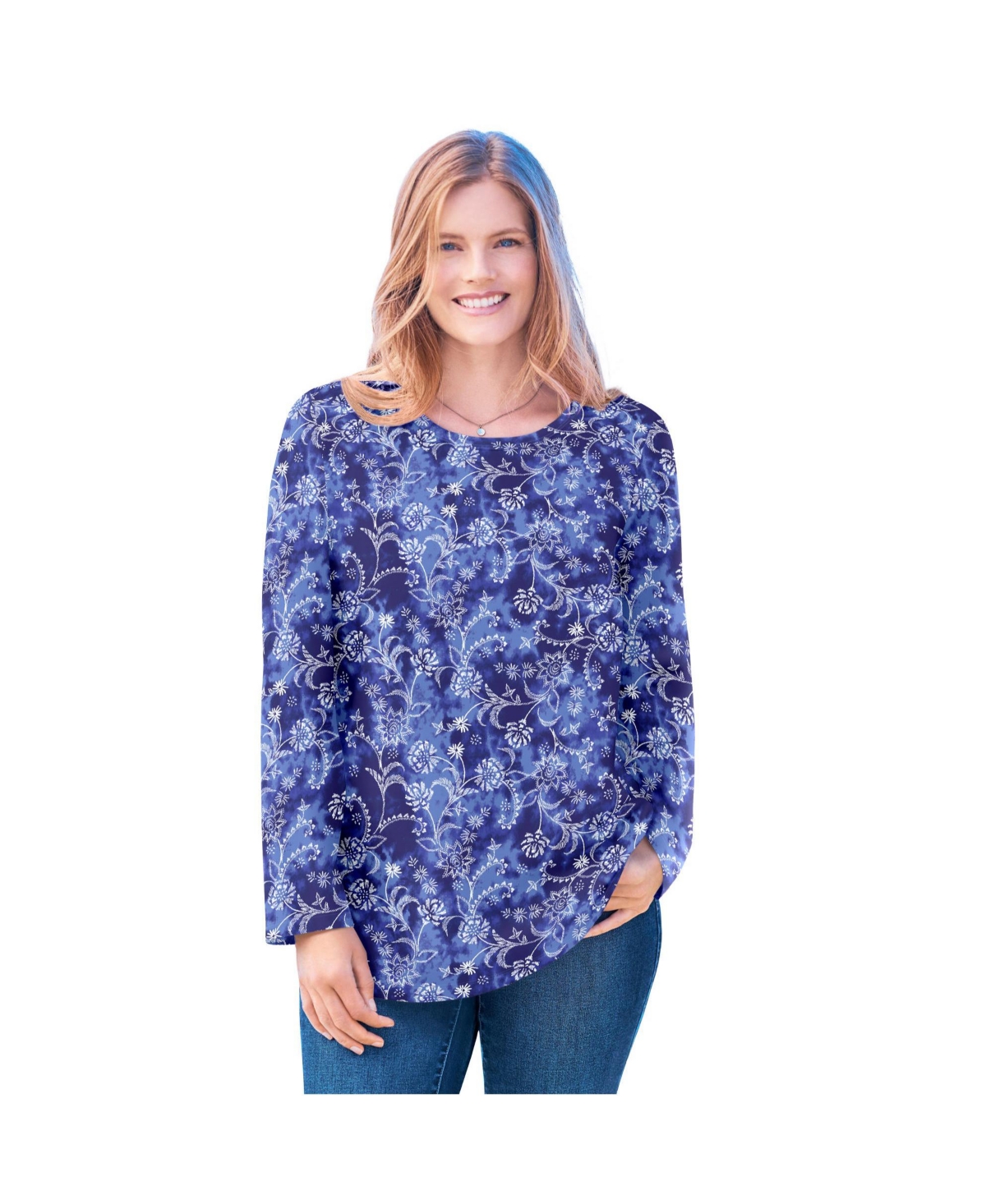 Click here for Woman Within Plus Size Within Perfect Printed Long... prices