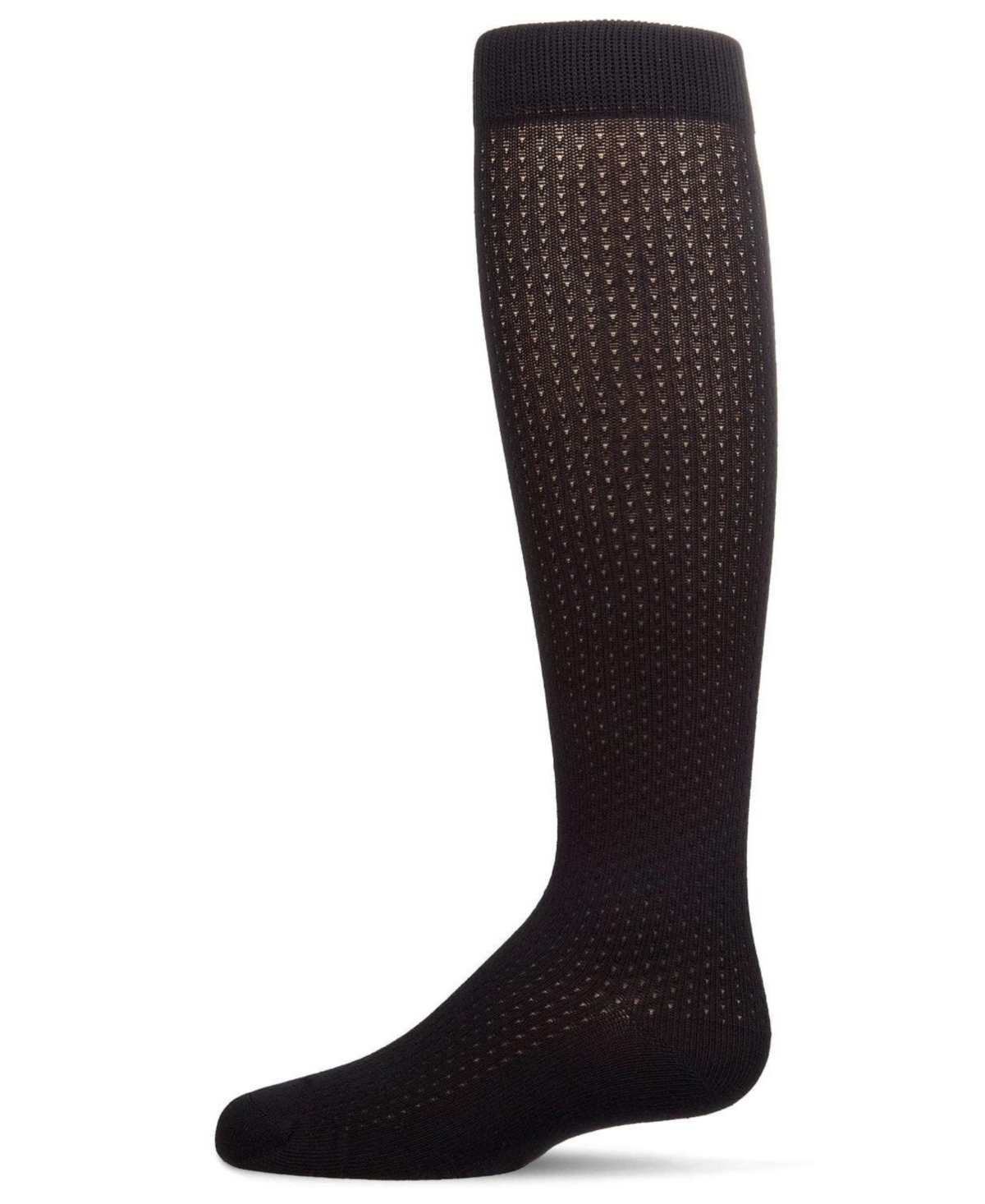 Click here for MeMoi Big Girls Pointelle Dot Knee High Socks - Bl... prices