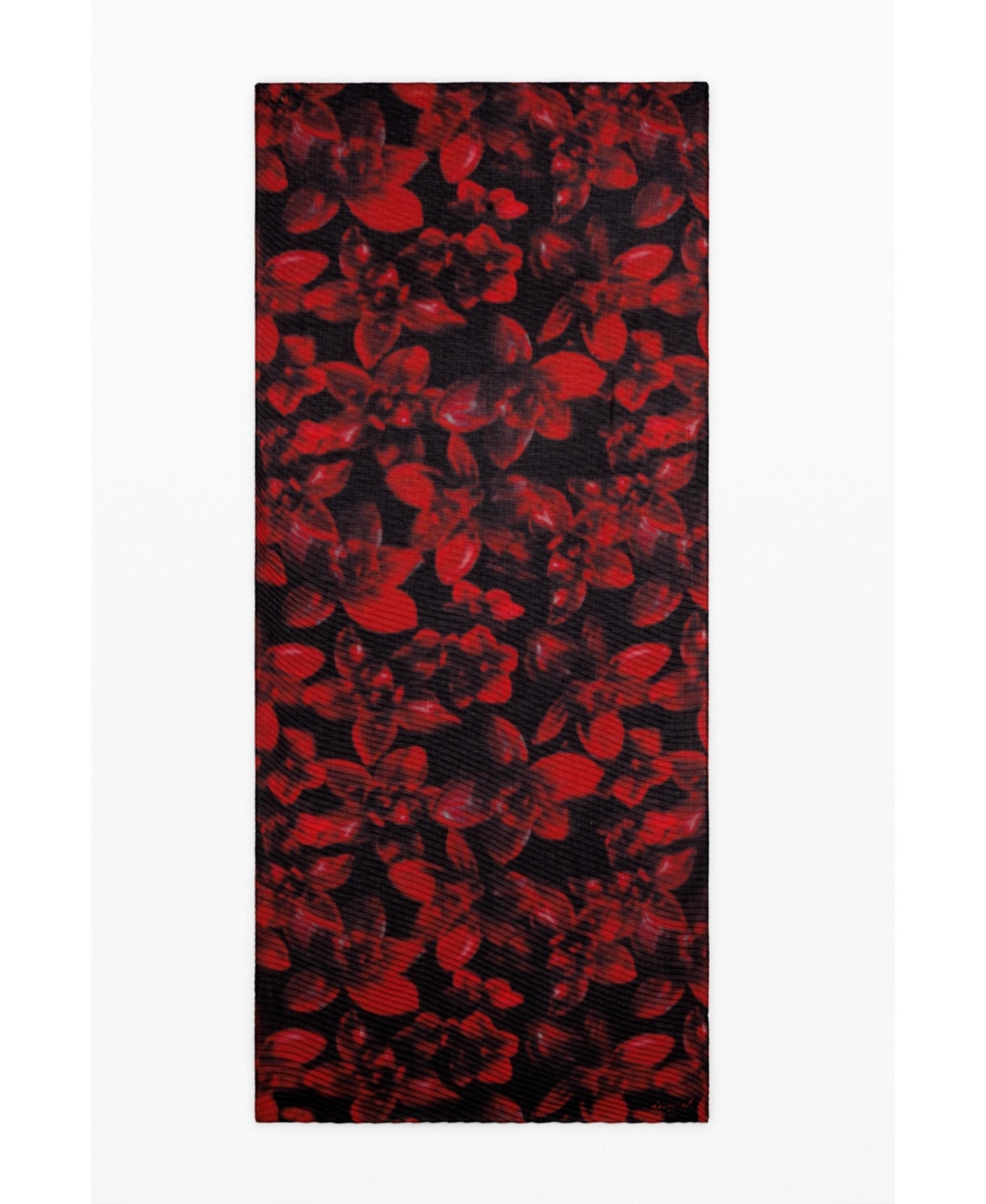 Click here for Desigual Womens Rectangular scarf with red flowers... prices