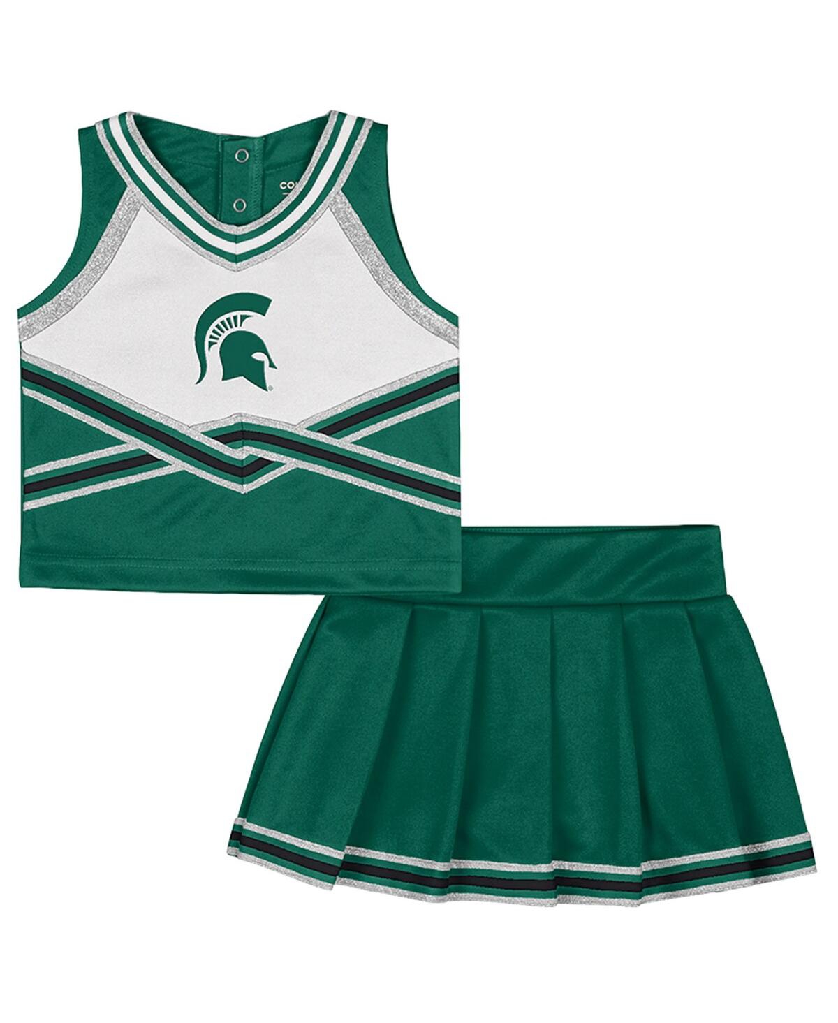 Click here for Colosseum Girls Toddler 2-Piece Green Michigan Sta... prices