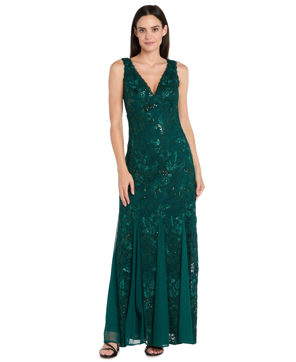 Click here for R & M Richards Petite Sequin Detail V-Neck Maxi Dr... prices