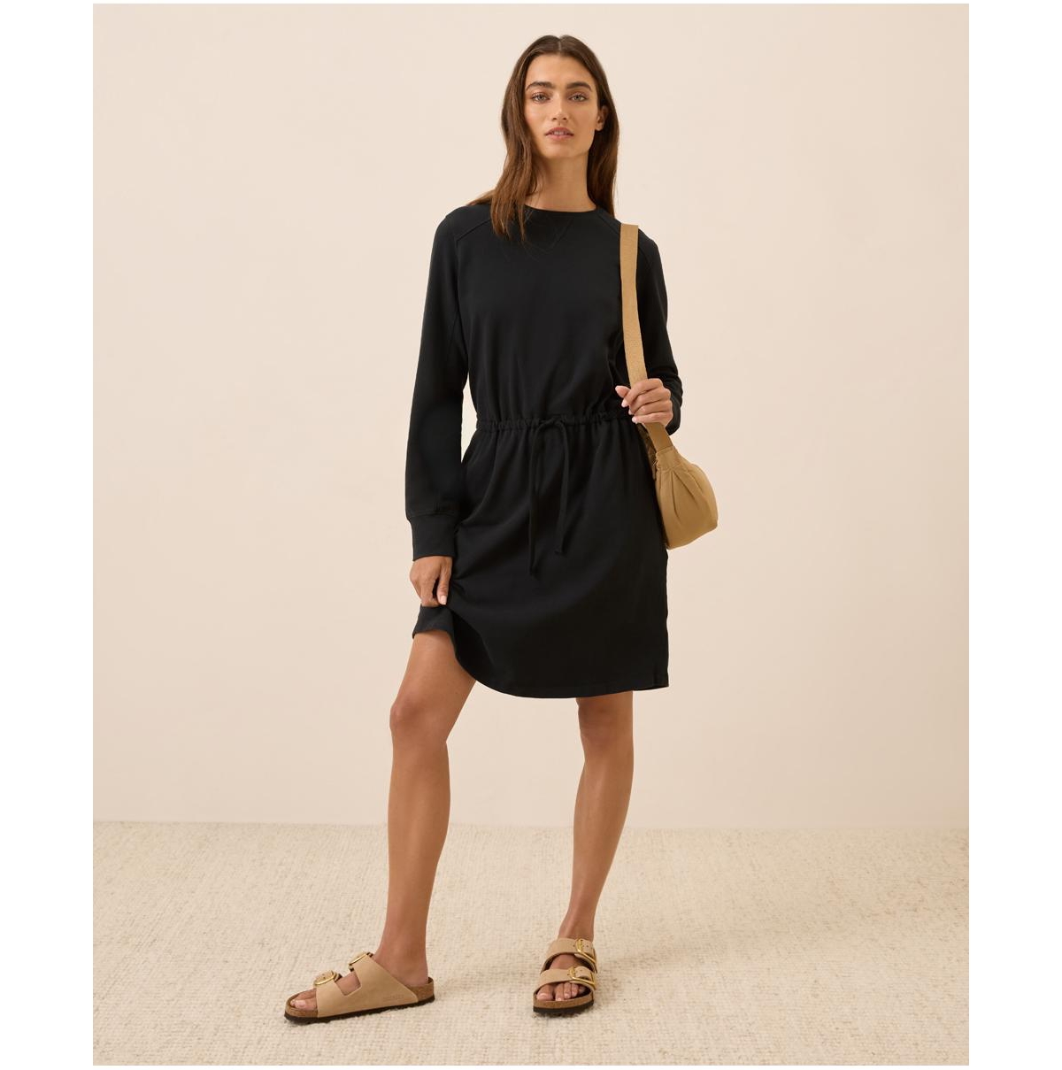 Click here for Pact Organic Cotton Roam Travel Dress - Black prices