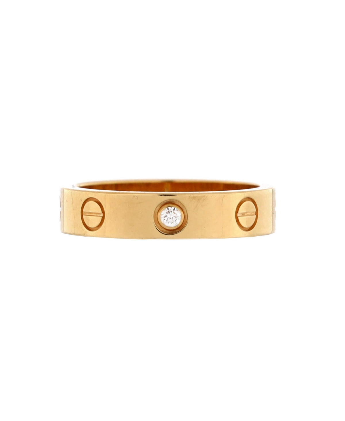 Click here for Pre-Owned Cartier Love Wedding Band 1 Diamond Ring... prices