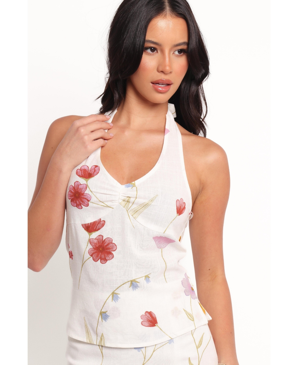 Click here for Petal and Pup Womens Fletch Halterneck Top - Ditsy... prices