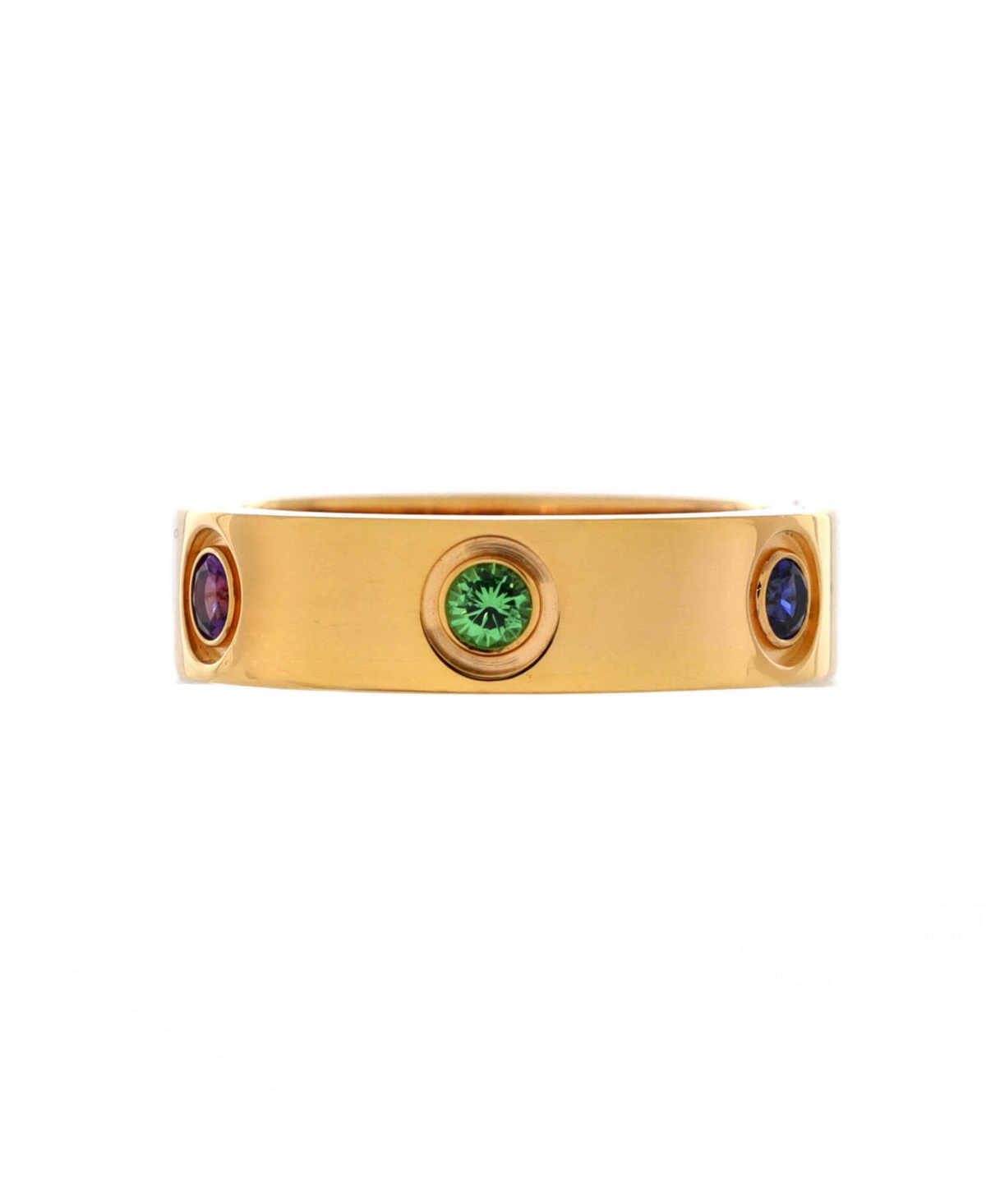 Click here for Pre-Owned Cartier Love 6 Stone Band Ring - 18k yel... prices