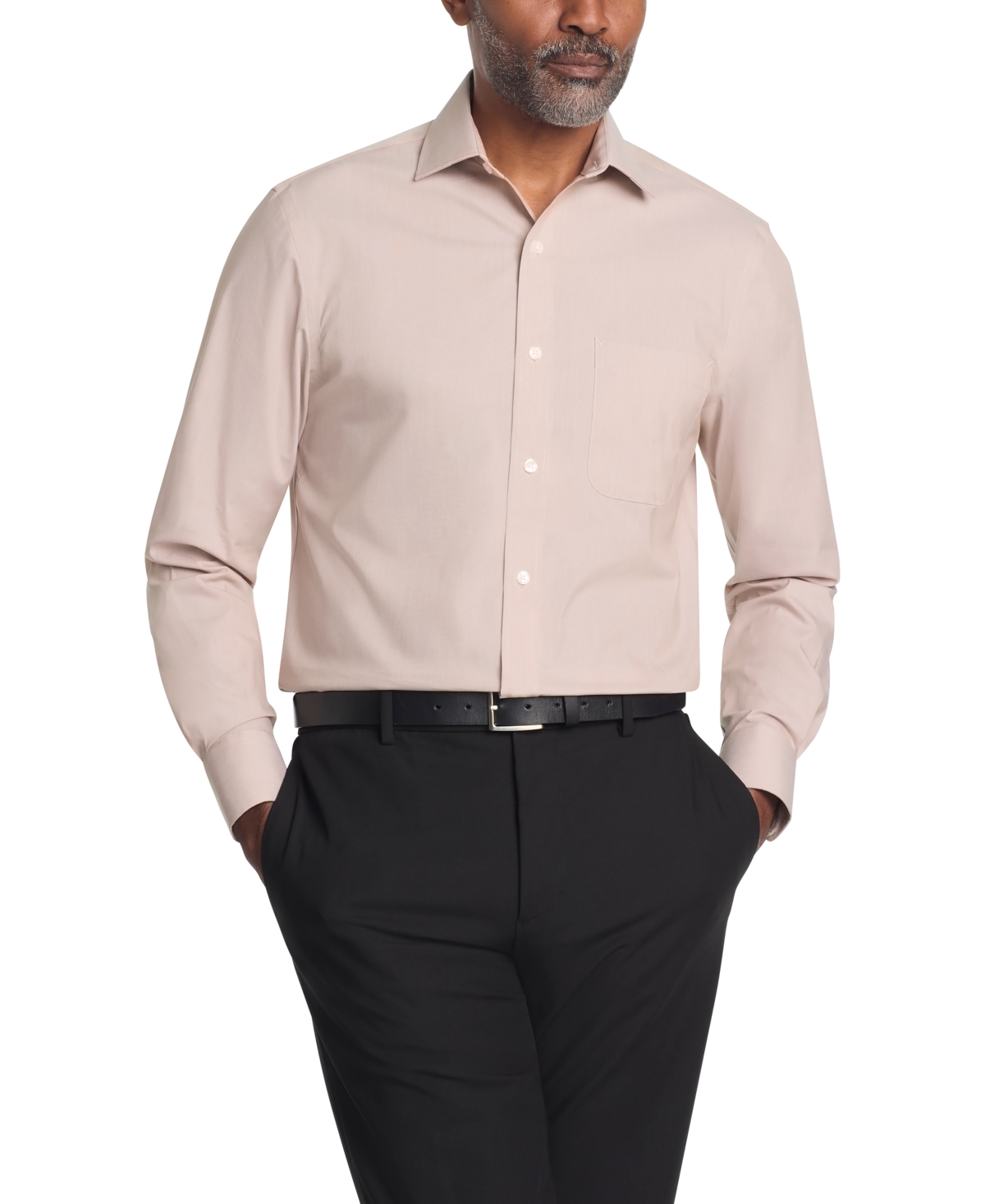 Click here for Tommy Hilfiger Mens Regular Fit Dress Shirt - Tan prices
