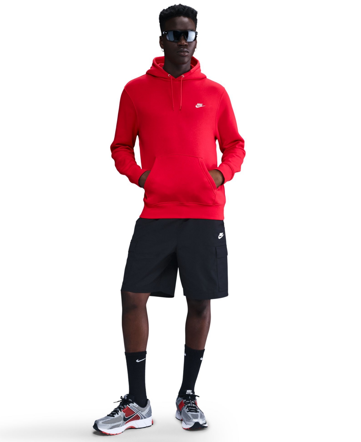 Click here for Nike Club Mens Pullover Fleece Logo Hoodie - Unive... prices