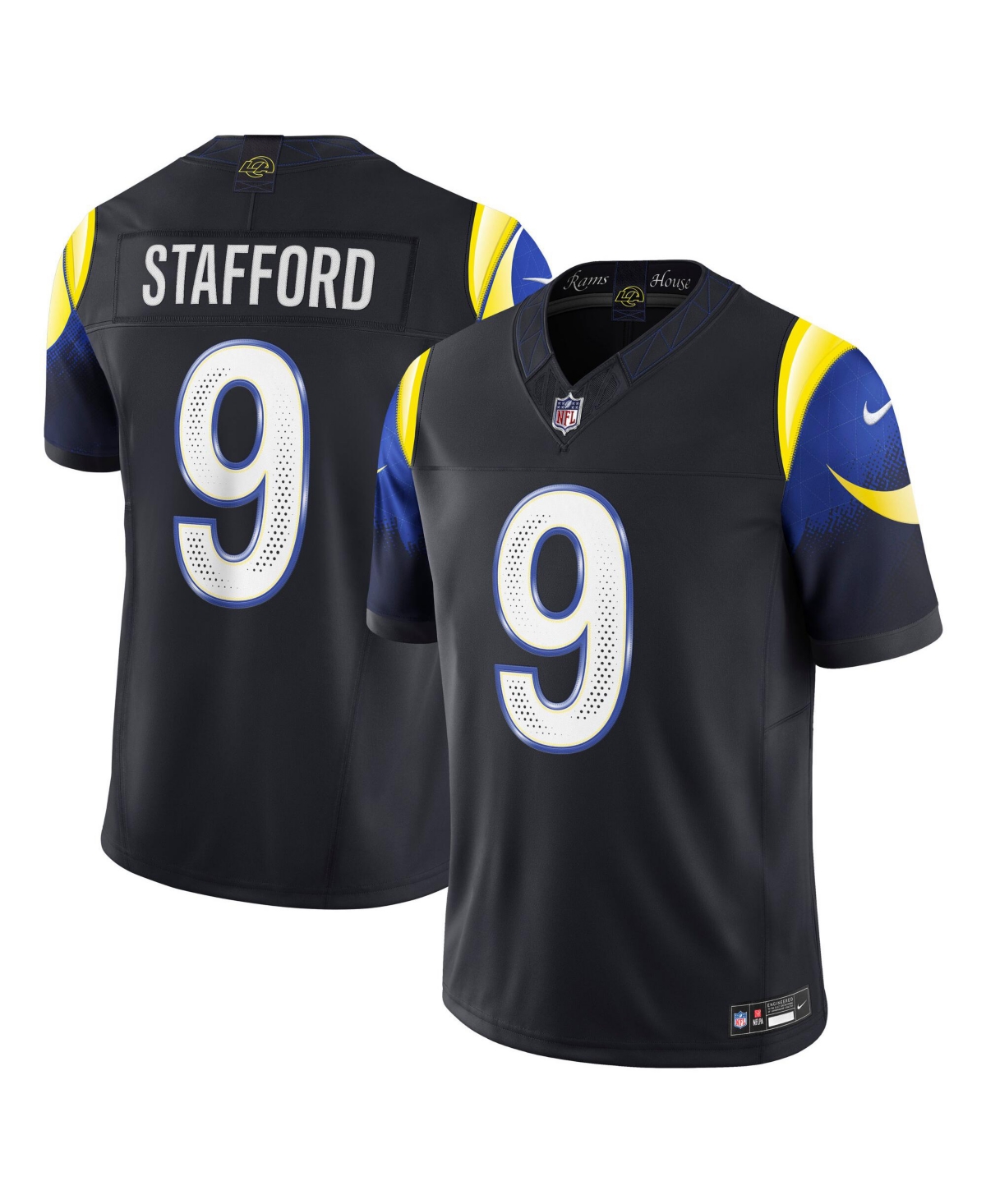 Click here for Nike Mens Matthew Stafford Navy Los Angeles Rams N... prices