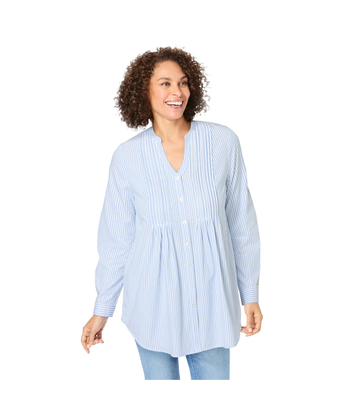 Click here for Woman Within Womens Within Perfect Pintuck Tunic -... prices