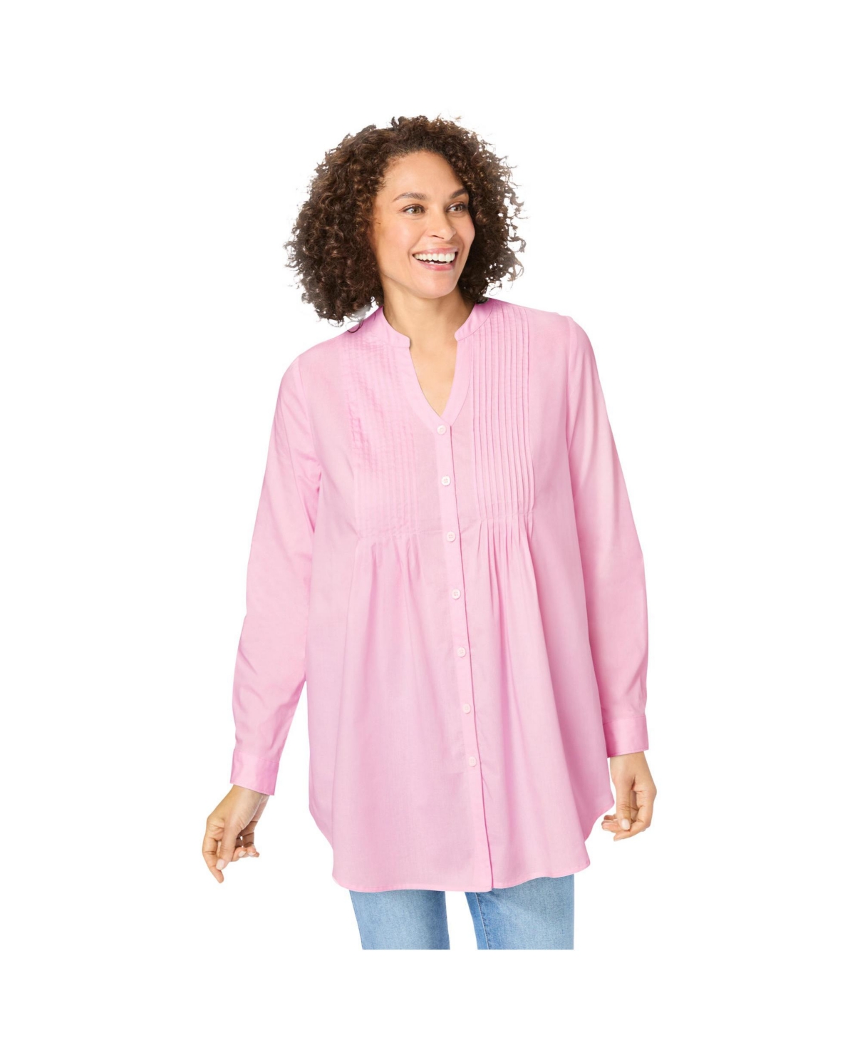 Click here for Woman Within Womens Within Perfect Pintuck Tunic -... prices