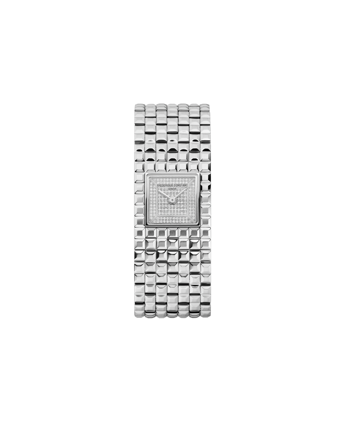 Frederique Constant Womens Manchette Silver-Tone Stainless Steel Bracelet Watch  25.7mm - Silver Tone
