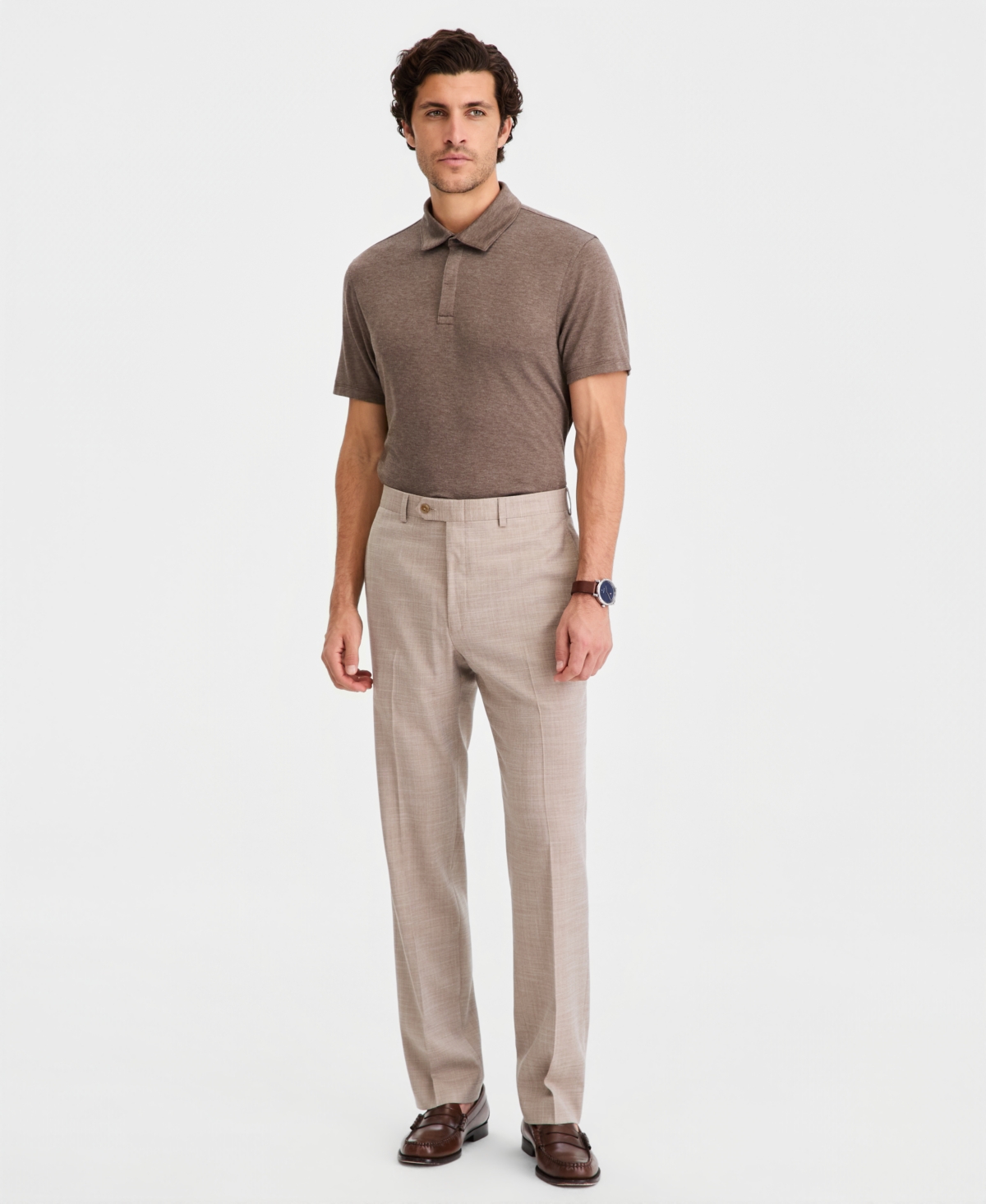 Click here for Michael Kors Mens Classic-Fit Sharkskin Dress Pant... prices