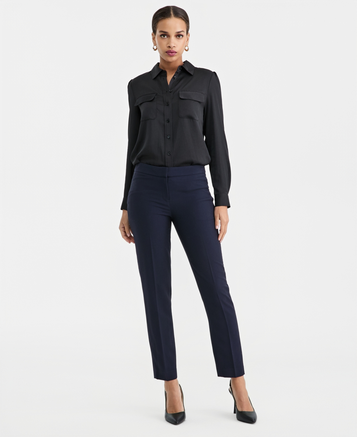 Click here for Bar Iii Womens Bi-Stretch Straight-Leg Dress Pants... prices