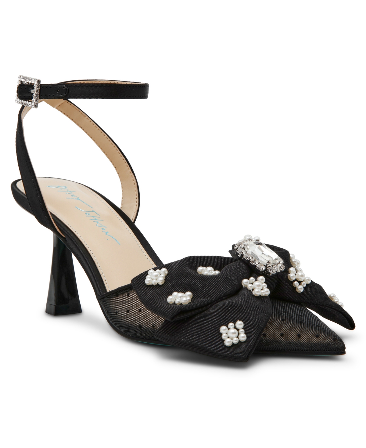 Click here for Betsey Johnson Womens Mark Bow Pumps - Black prices