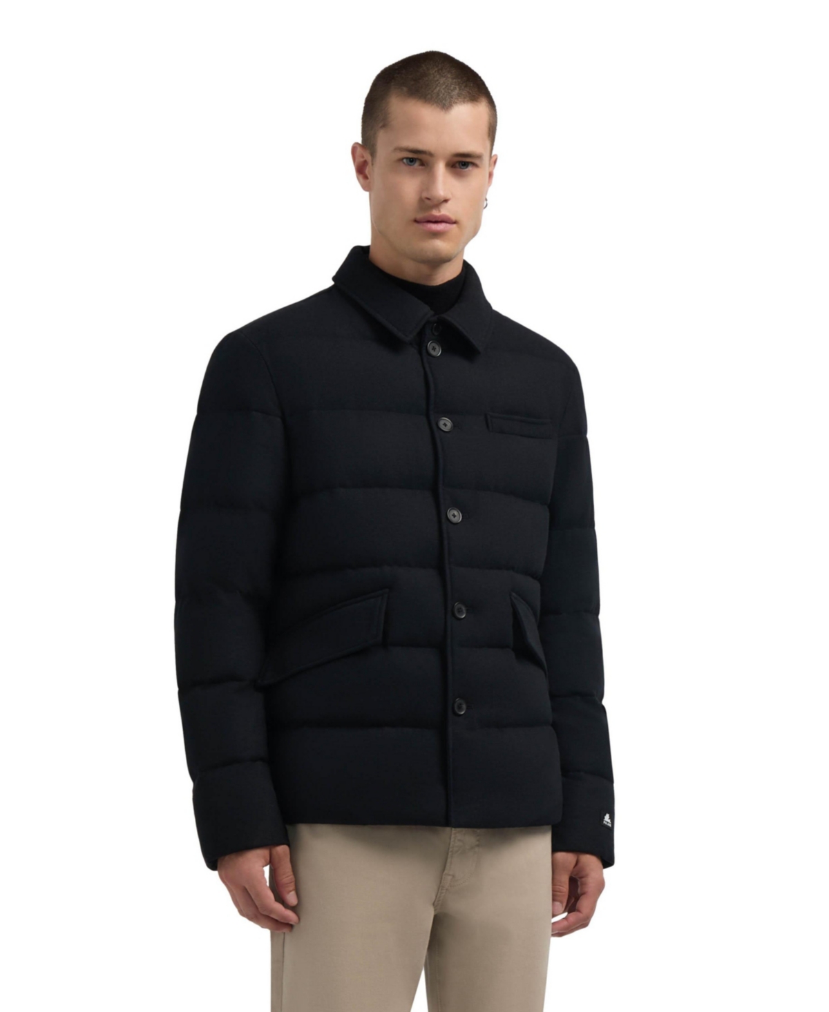 Click here for Pajar Mens Roman Dressy Quilted Wool Jacket - Blac... prices