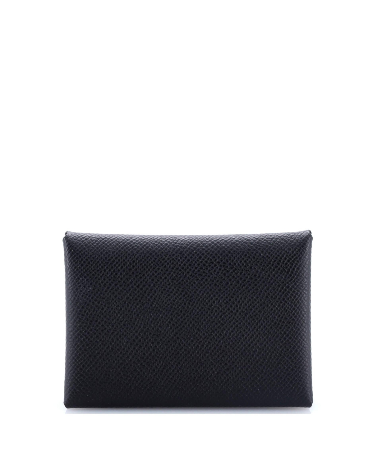 Click here for Pre-Owned Hermes Calvi Duo Card Holder Epsom - Bla... prices