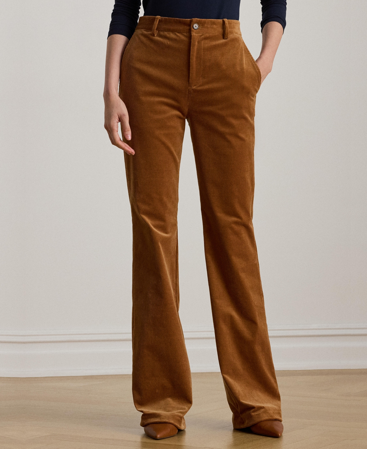 Click here for Lauren Ralph Lauren Womens High Rise Corduroy Flar... prices