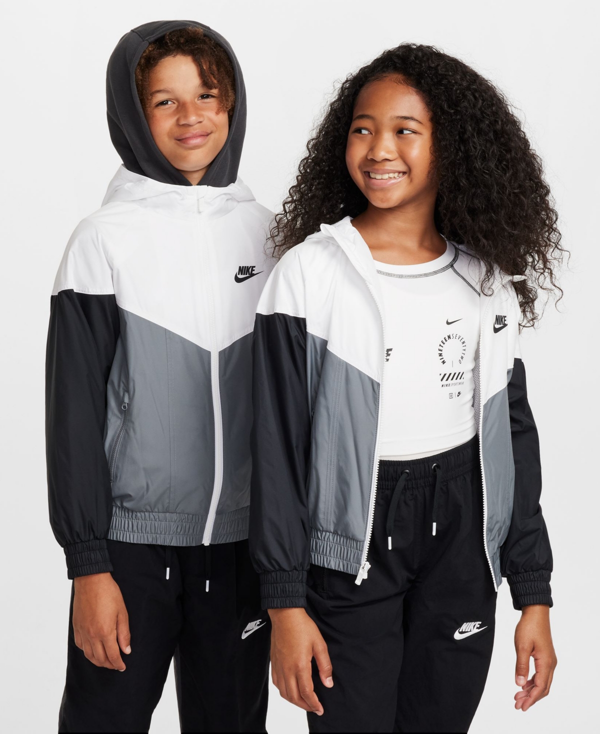 Click here for Nike Sportswear Kids 7-20 Windrunner Jacket - Whit... prices