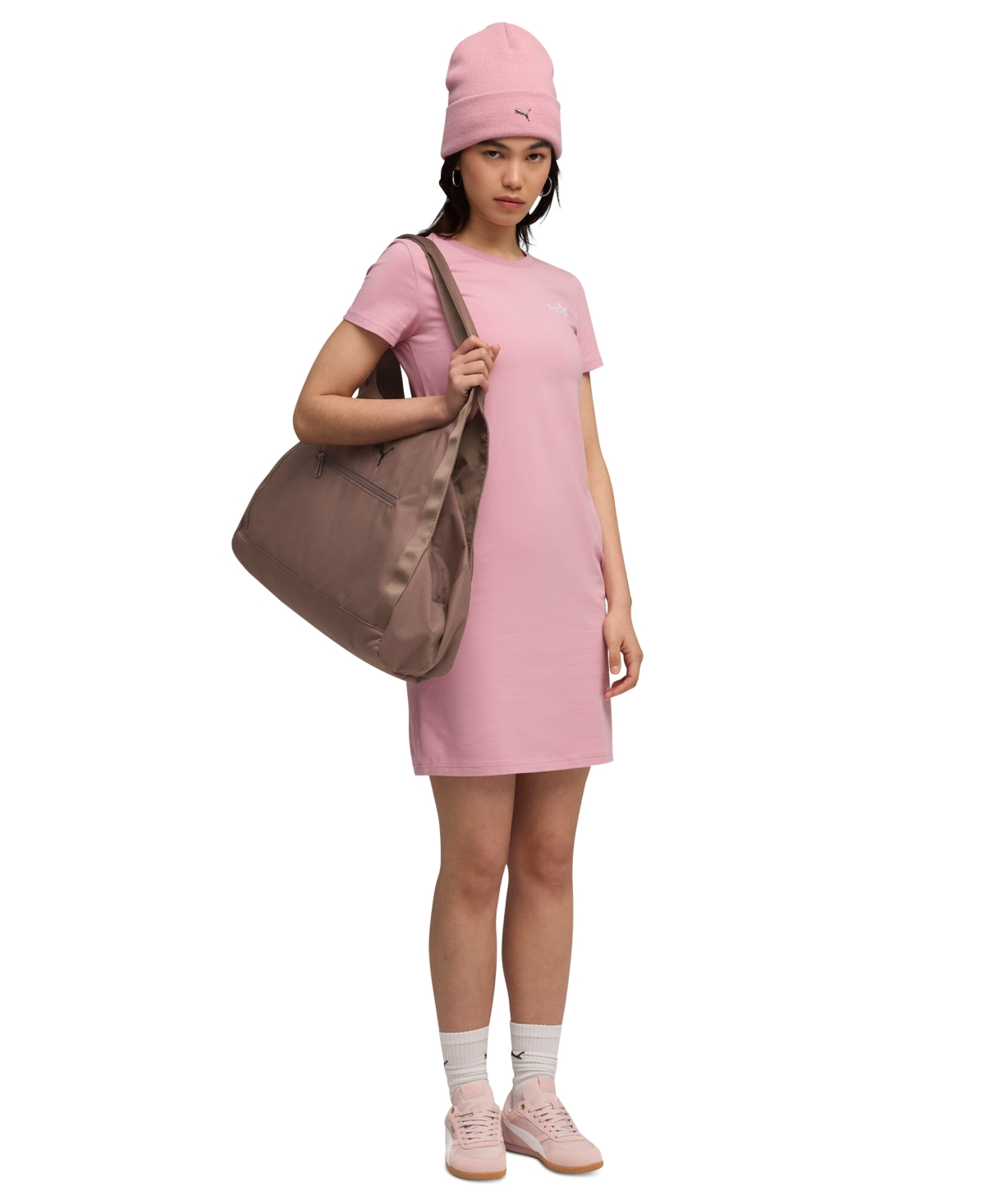 Click here for Puma Womens Short Sleeve Slim Dress - Poised Pink prices