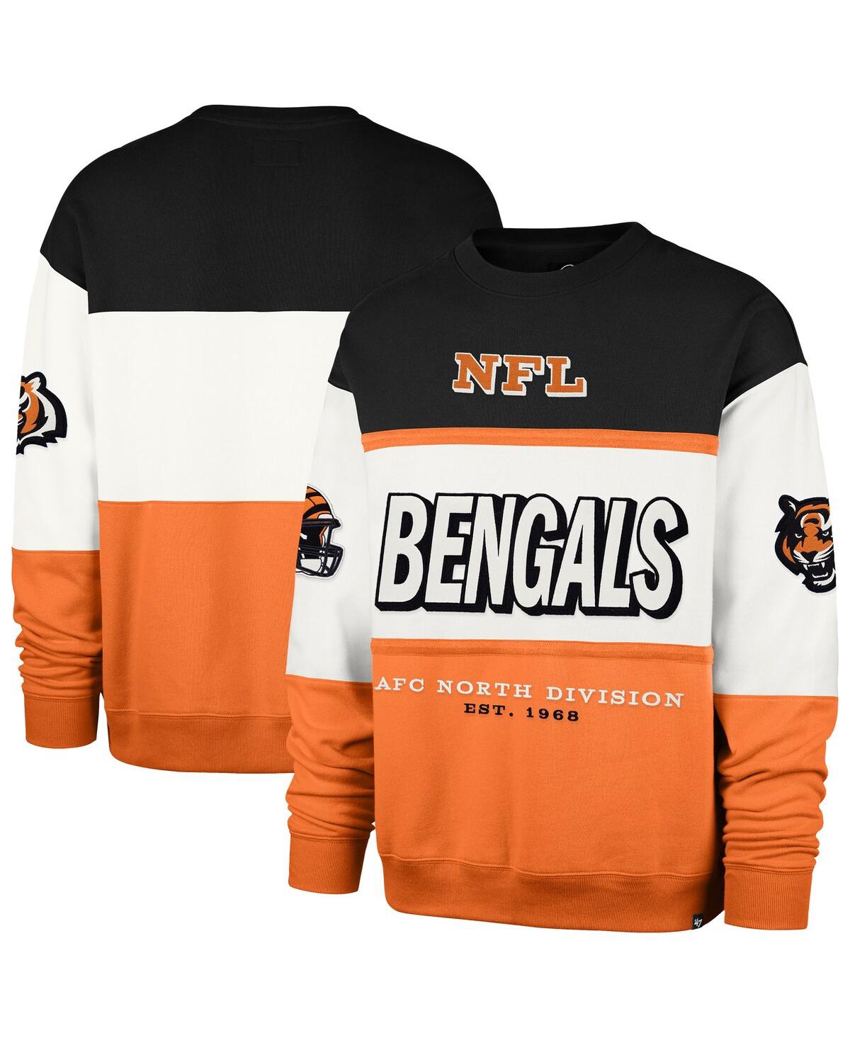 Click here for 47 Brand Mens Black/Orange Cincinnati Bengals Bree... prices