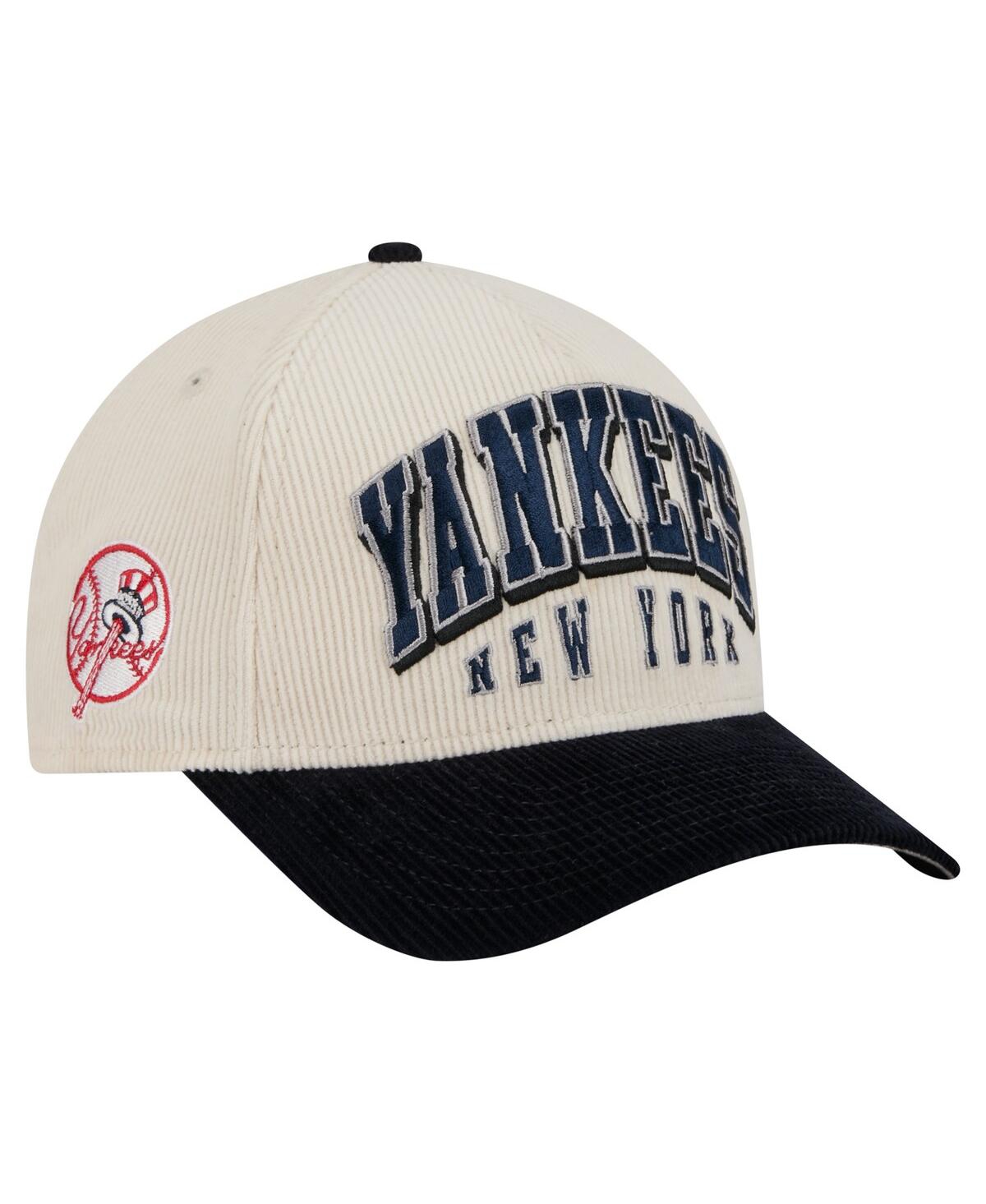 Click here for New Era Mens Cream/Navy New York Yankees Sided Cor... prices