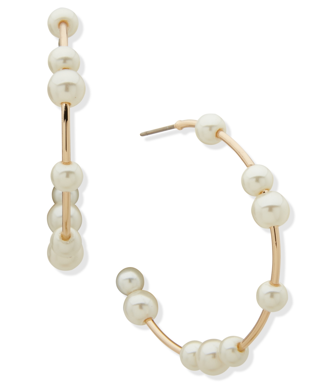 Click here for Karl Lagerfeld Paris Imitation Pearl Hoop Earrings... prices