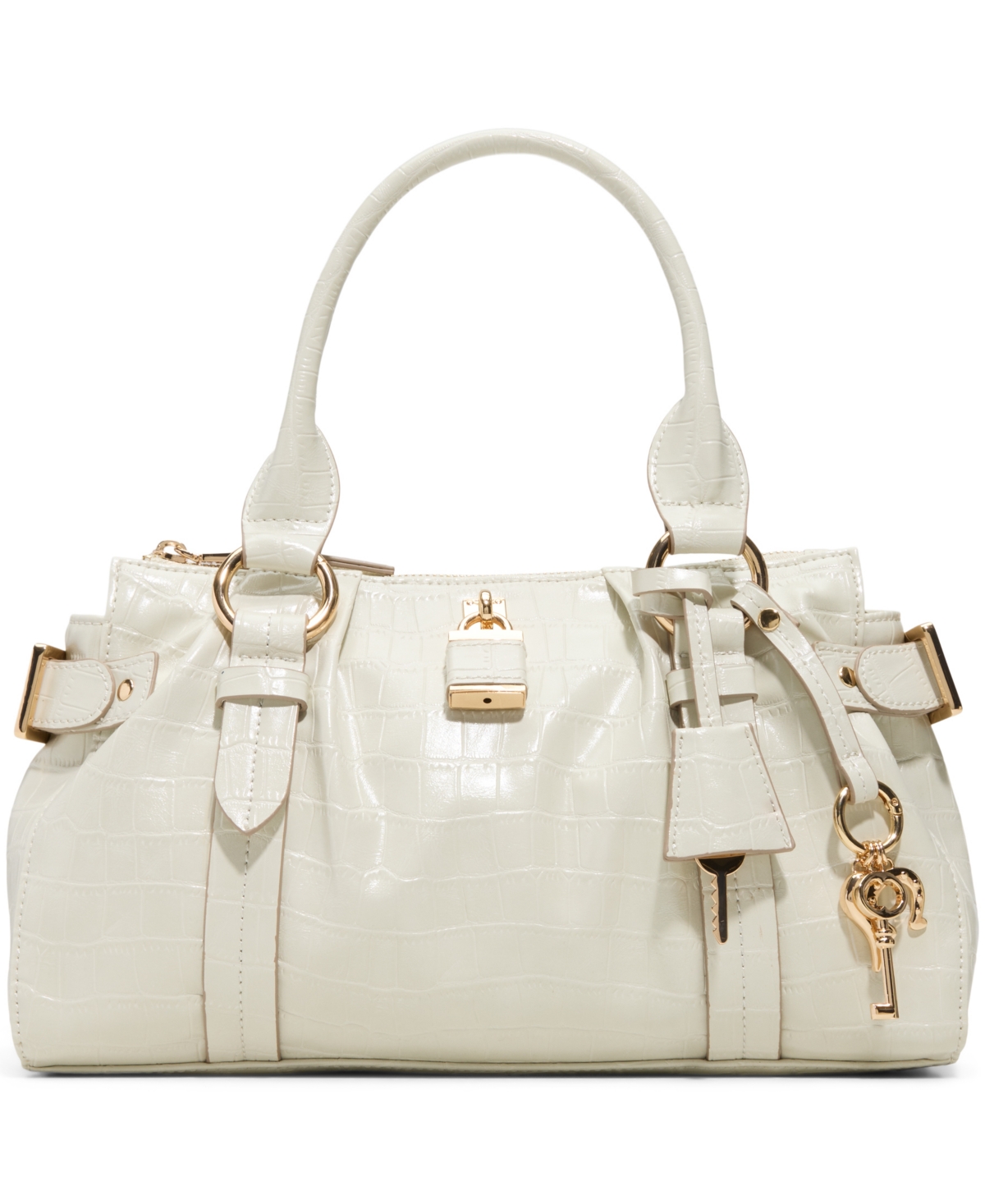 Click here for Aldo Alosaa Medium Satchel Bag - Mix Mat White prices