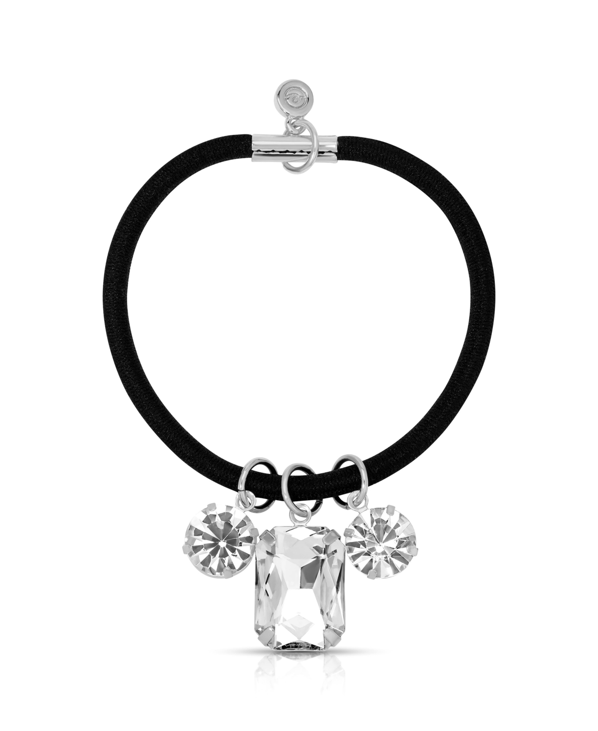 Click here for Ettika Womens Crystal Dangle Hair Tie - Silver prices