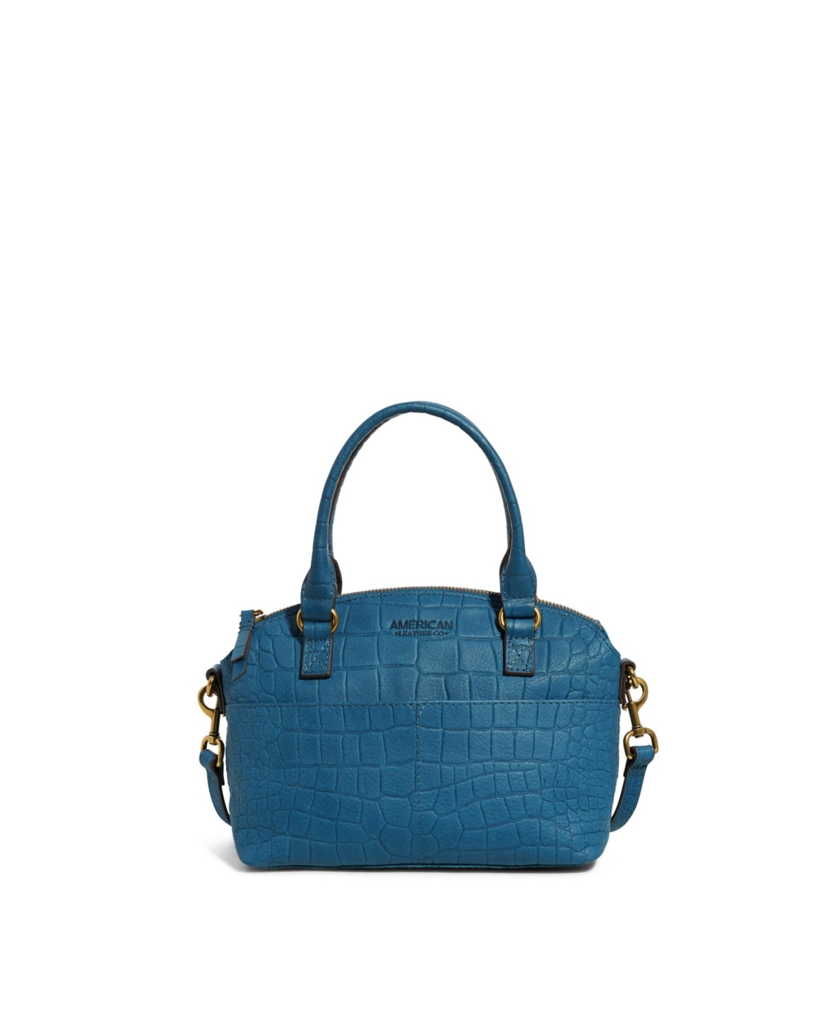 Click here for Carrie Mini Dome Crossbody - Deep Turquoise Croco prices