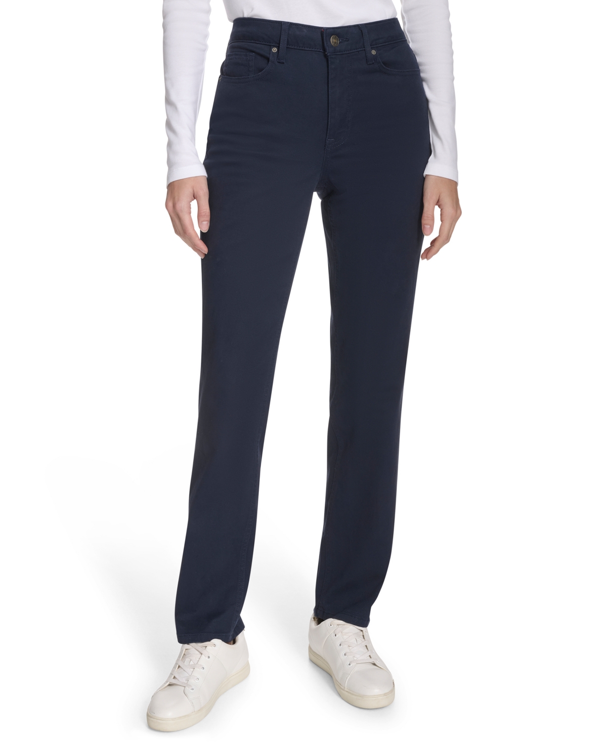 Click here for Nautica Jeans Womens Solid Stretch Full-Length Jea... prices