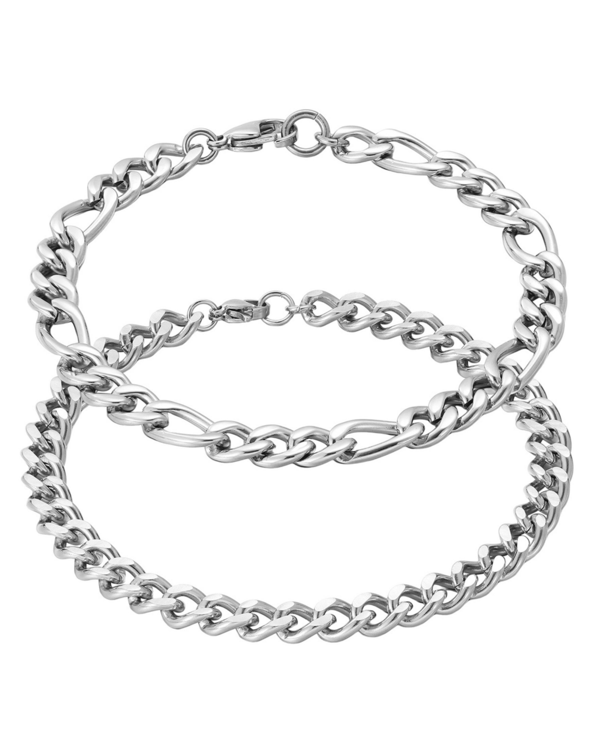 Click here for Adornia Tarnish Resistant Mens Two Chain Bracelet... prices