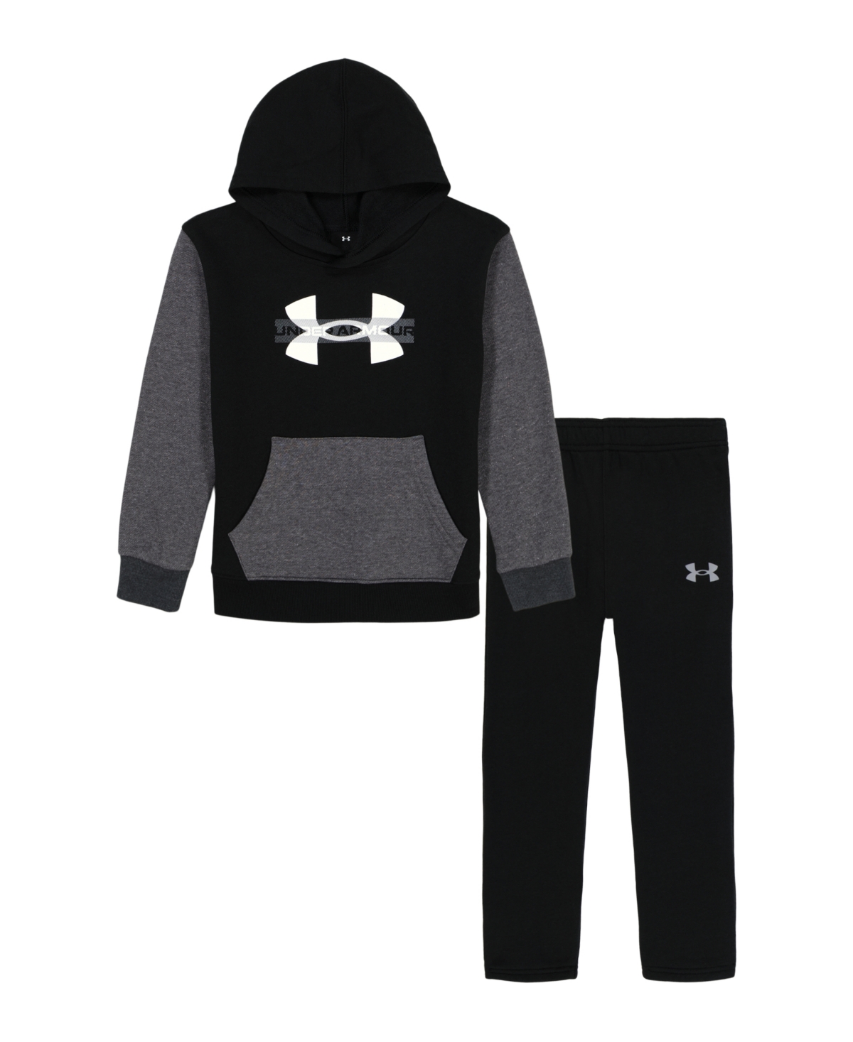 Click here for Under Armour Boys 2T-7 2-Piece Colorblock Hoodie a... prices