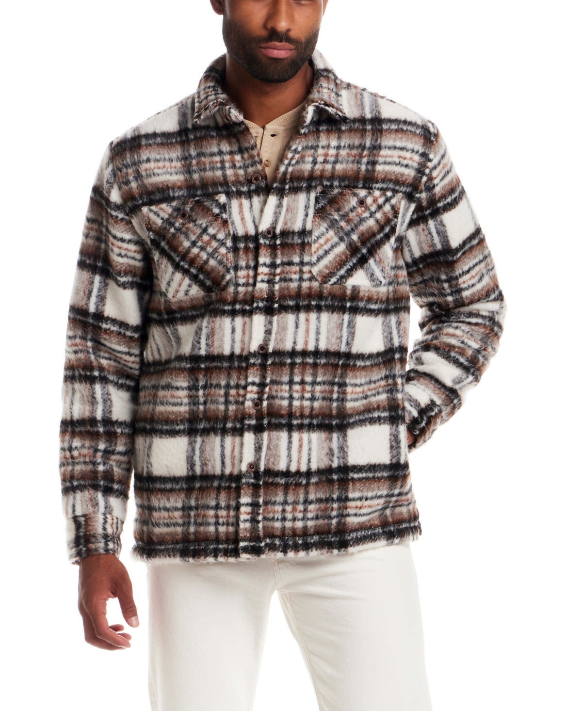 Click here for Weatherproof Vintage Mens Brushed Plaid Jacket - C... prices