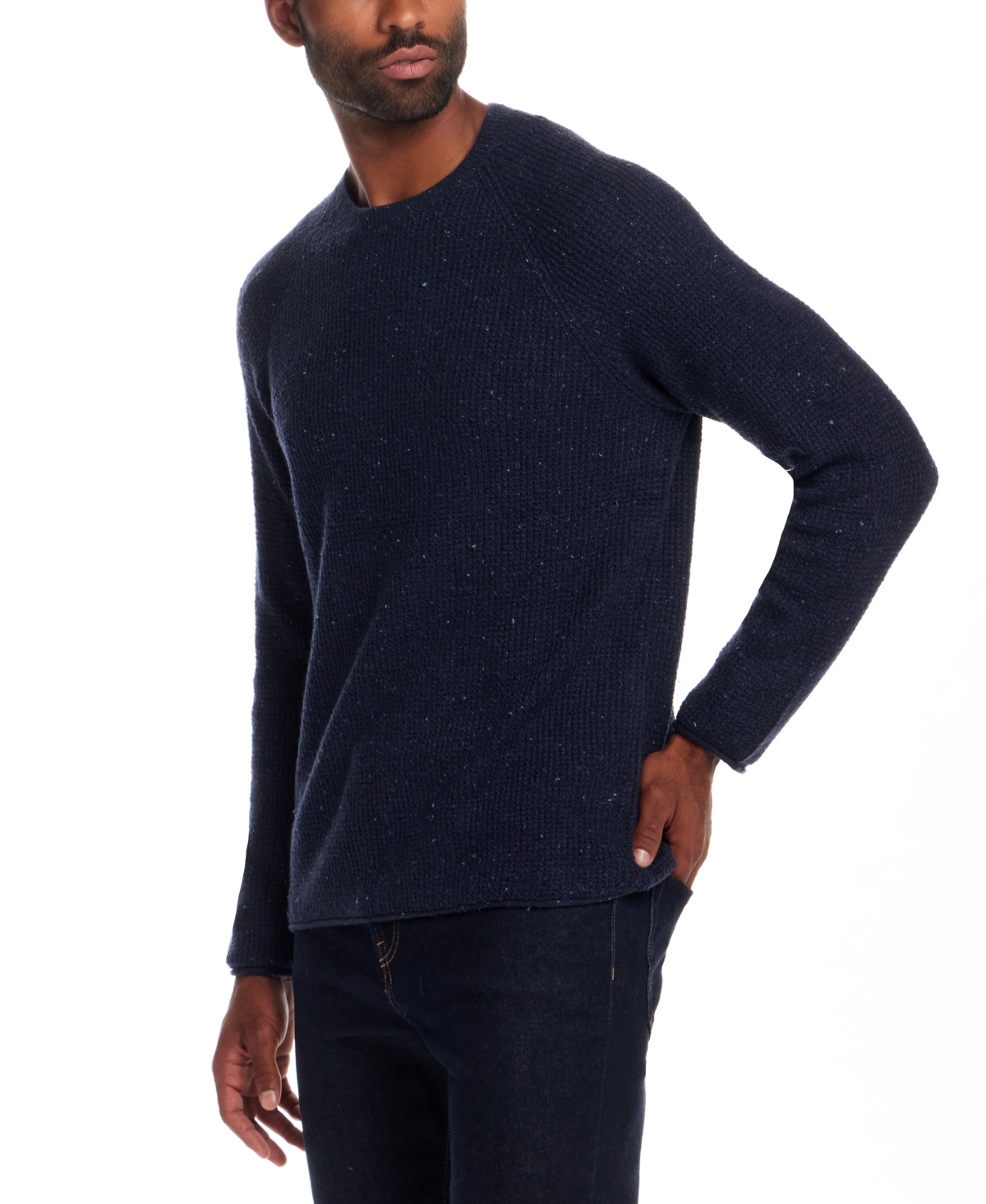 Click here for Weatherproof Vintage Mens Waffle Donegal Crewneck... prices
