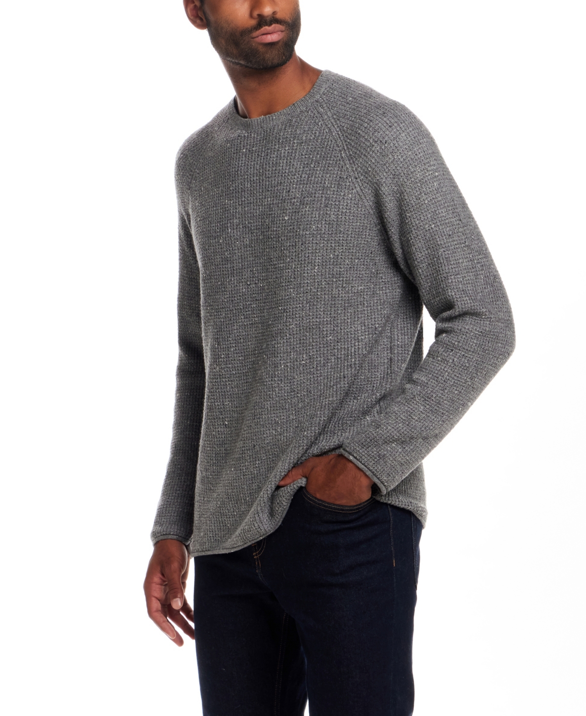 Click here for Weatherproof Vintage Mens Waffle Donegal Crewneck... prices