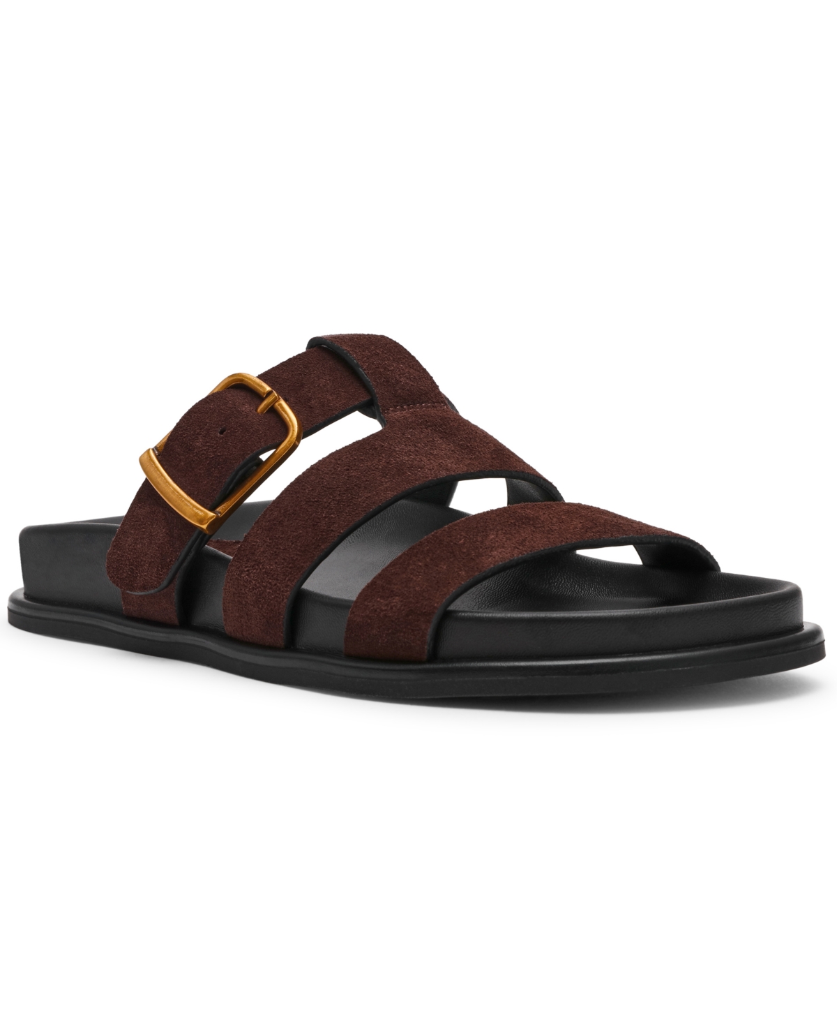 Click here for Steve Madden Womens Amaro Strappy Footbed Slide Sa... prices