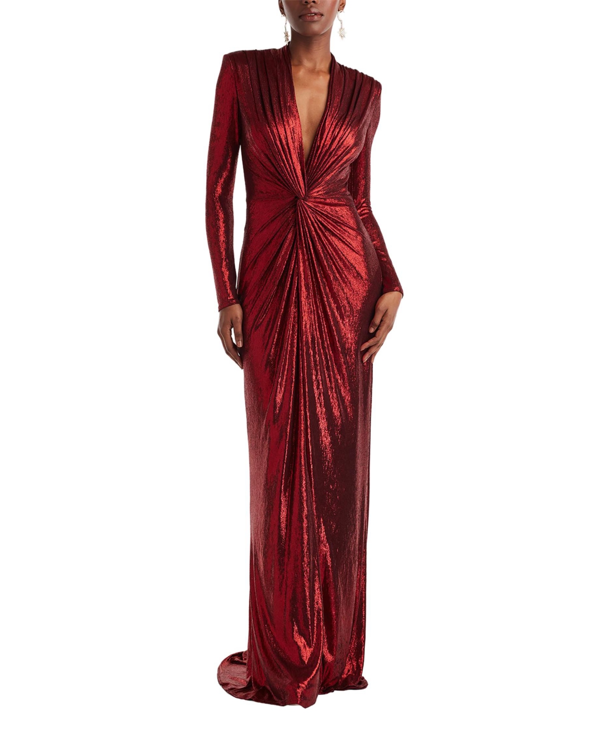Click here for Tadashi Shoji Womens Ferrum Metallic Twist Drape G... prices