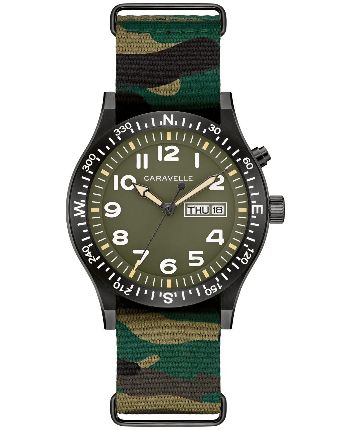 Click here for Caravelle Mens Vintage Casual Lite Up Camouflage N... prices