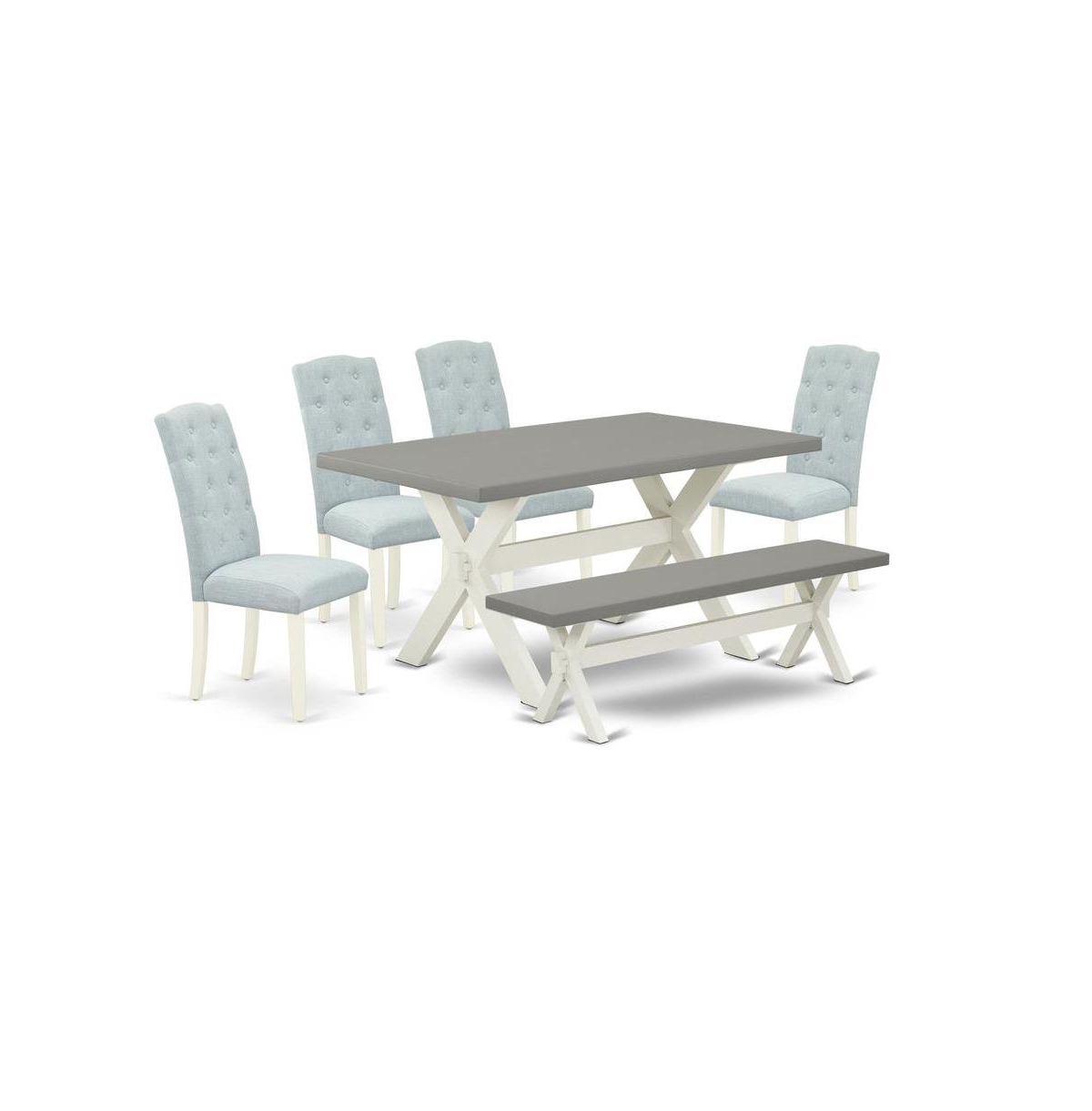 Click here for East West Furniture 6-Pc Kitchen Dining Room Set-... prices