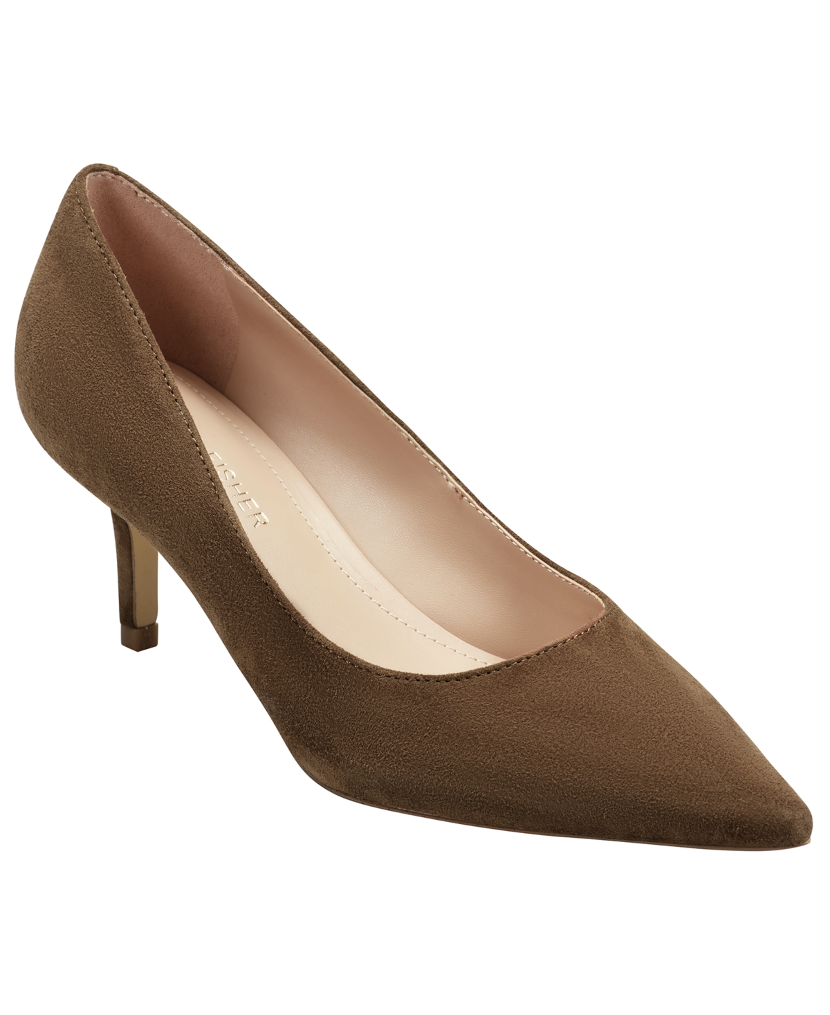 Click here for Marc Fisher Womens Alola Kitten Heel Pumps - Tan S... prices