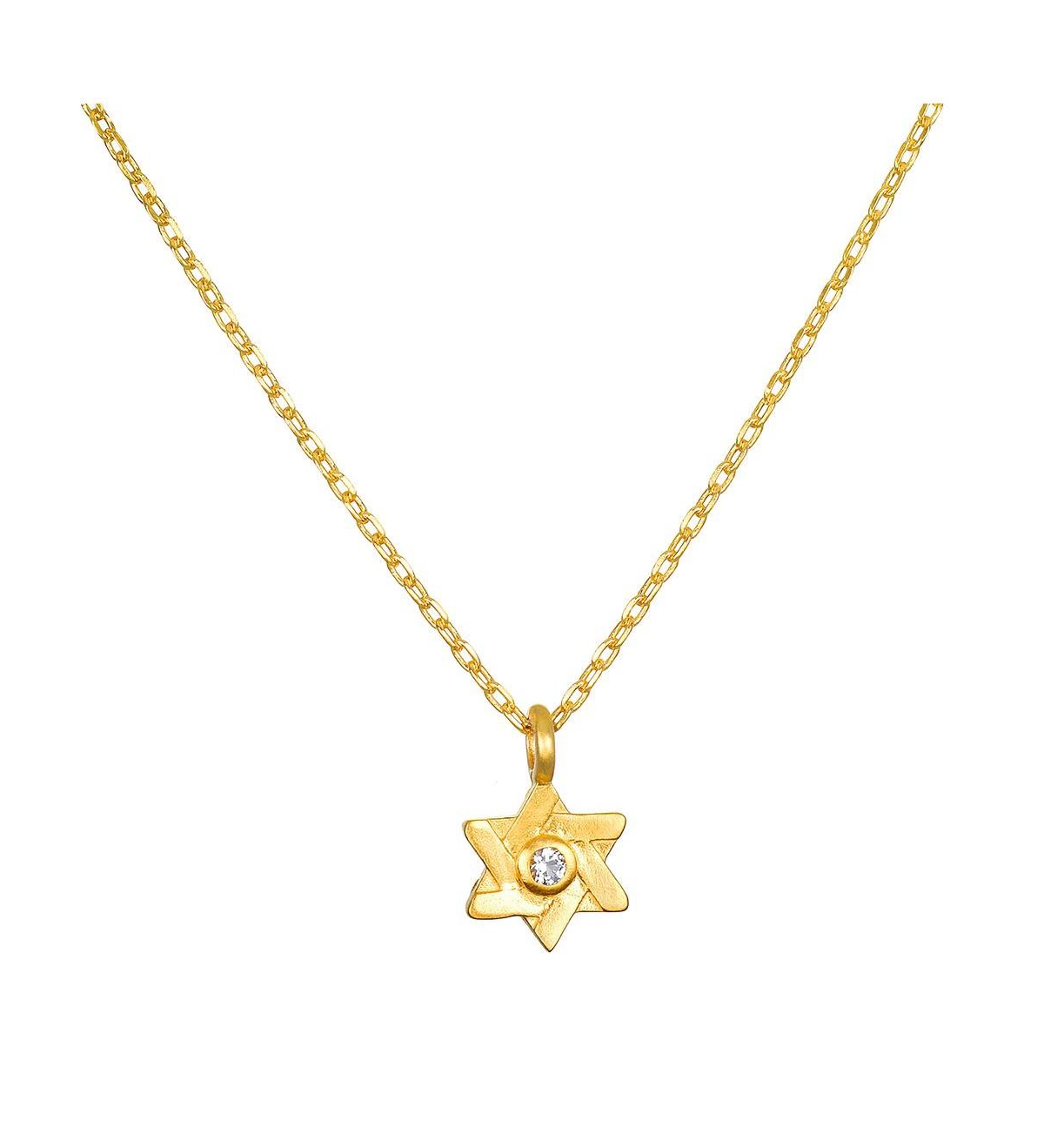 Click here for Satya Jewelry Guiding Faith White Topaz Star of Da... prices