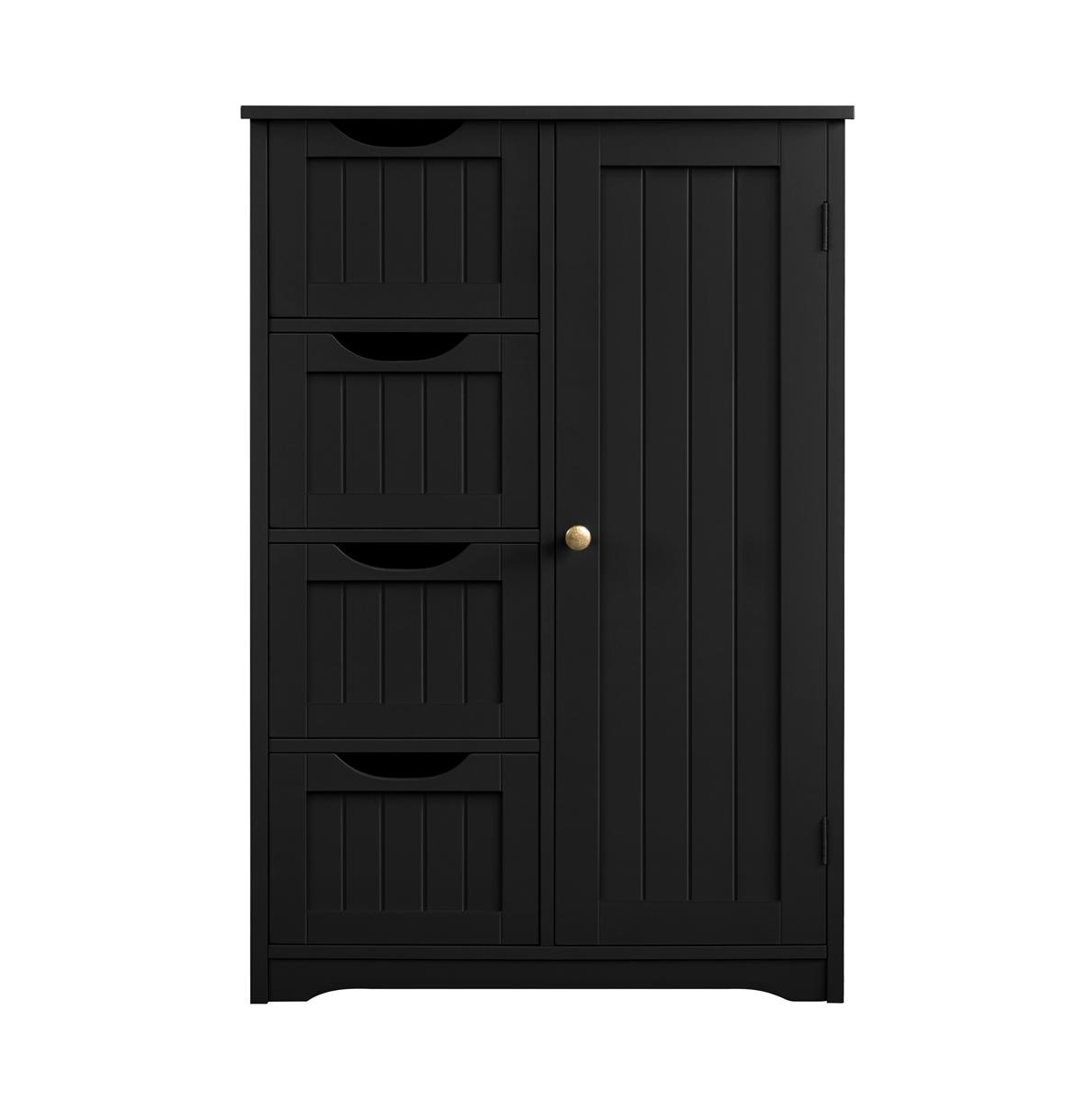Click here for 32.5 H Wooden Bathroom Cabinet 4 Drawers & Cupboar... prices