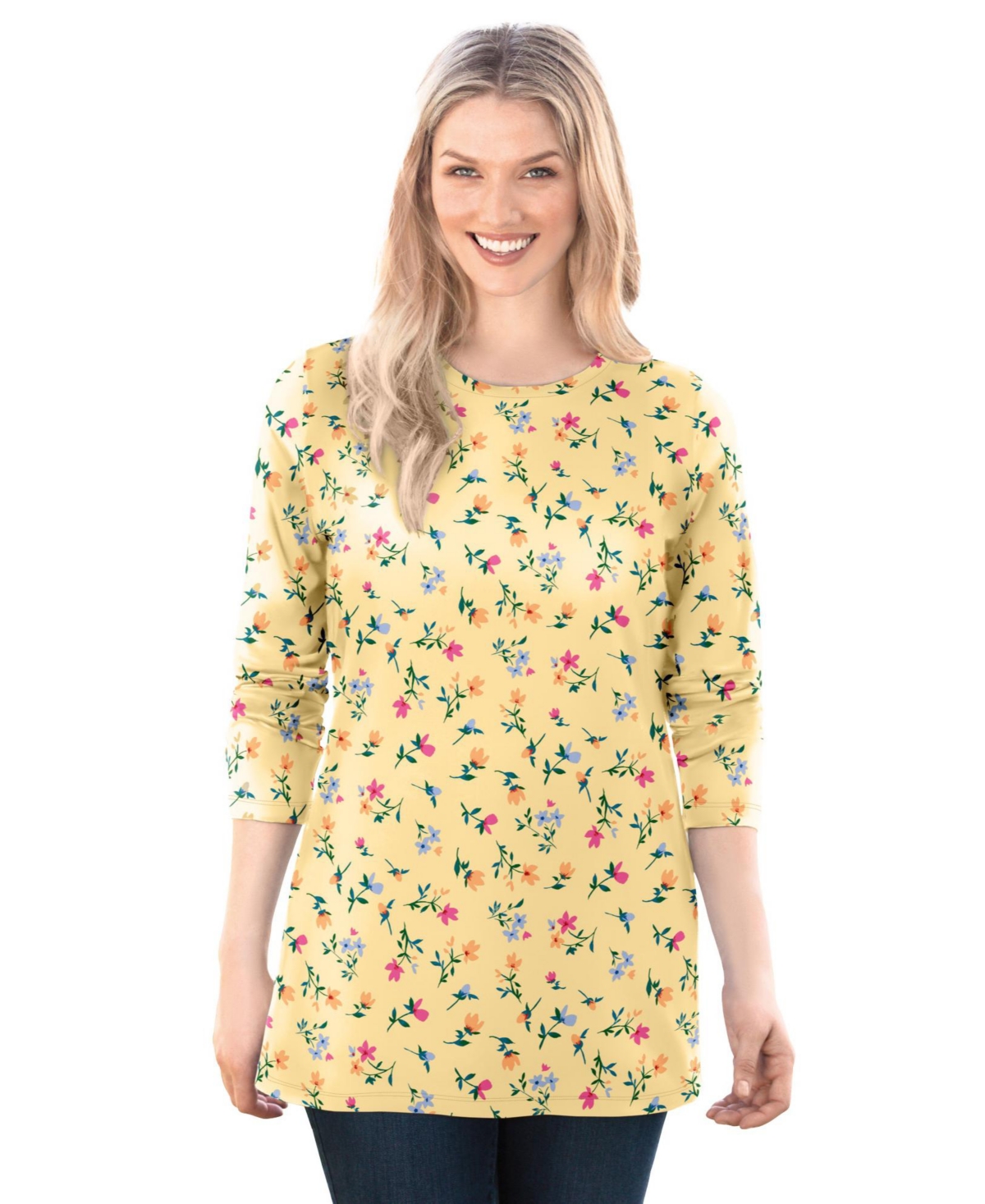 Click here for Woman Within Plus Size Within Perfect Printed Long... prices